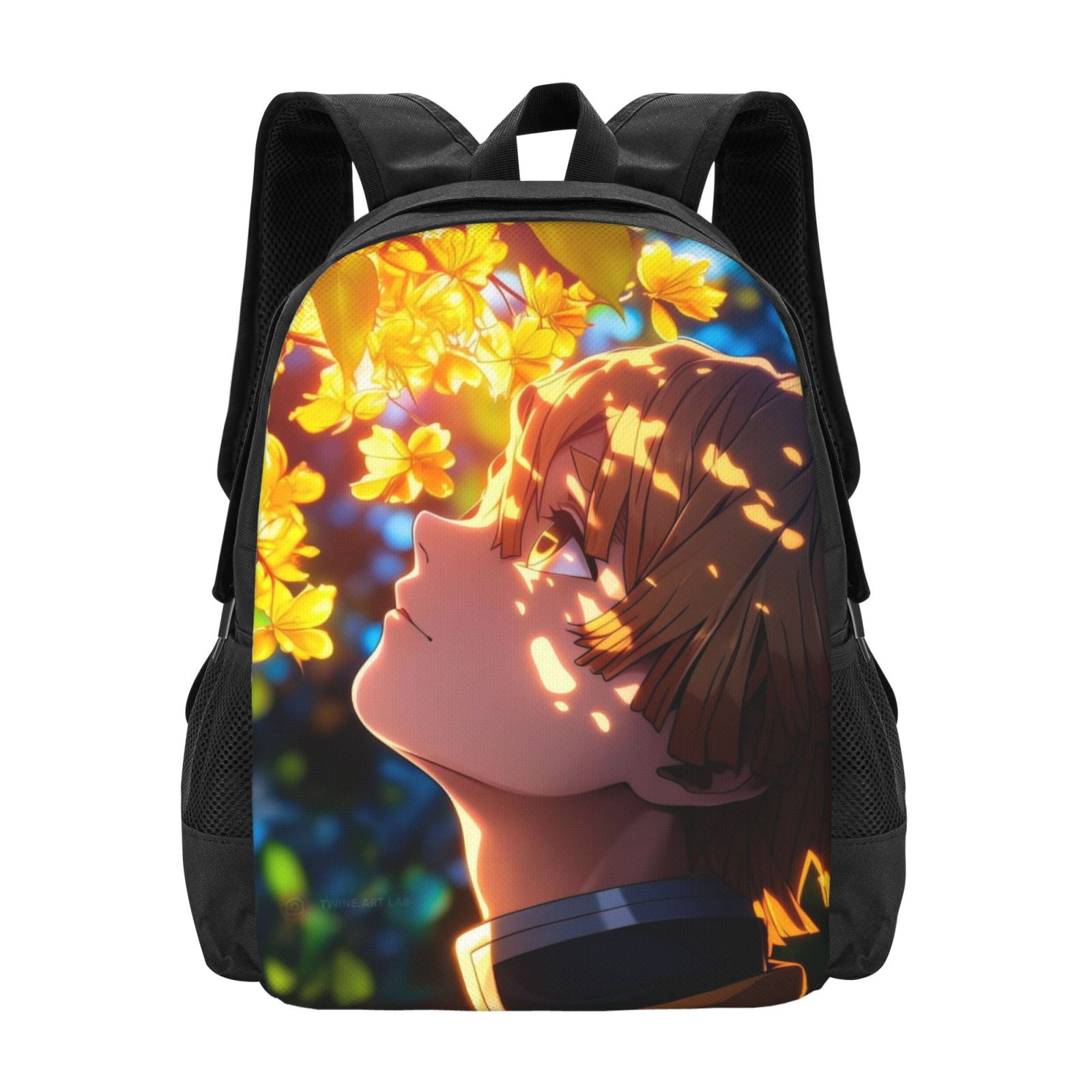 Zenitsu Agatsuma Demon Slayer Backpacks for Men Women Book Bag Travel ...