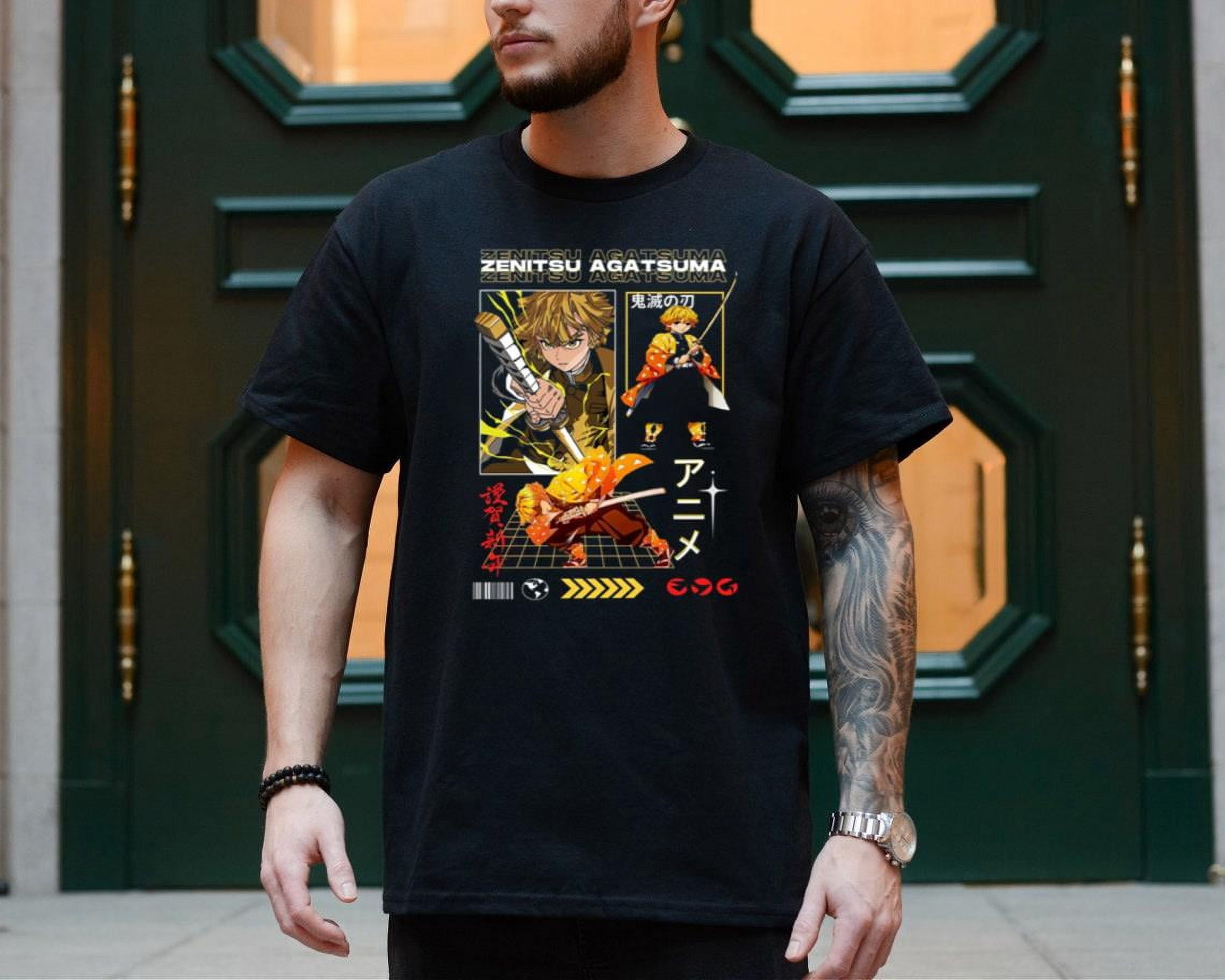 Zenitsu Agatsuma Demon Slayer Graphic T-shirt - Walmart.com