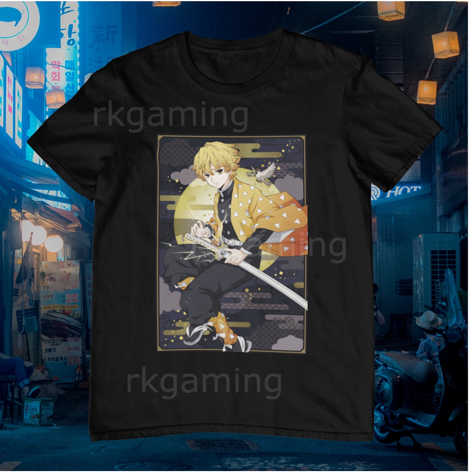 Zenitsu Agatsuma Demon Slayer T-Shirt Kimetsu No Yaiba Adult/Unisex ...