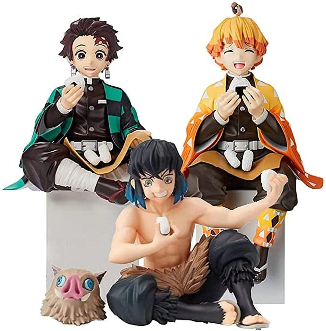 Zenitsu Agatsuma Ghost Slayer Figure Eat Rice Balls Series Action ...