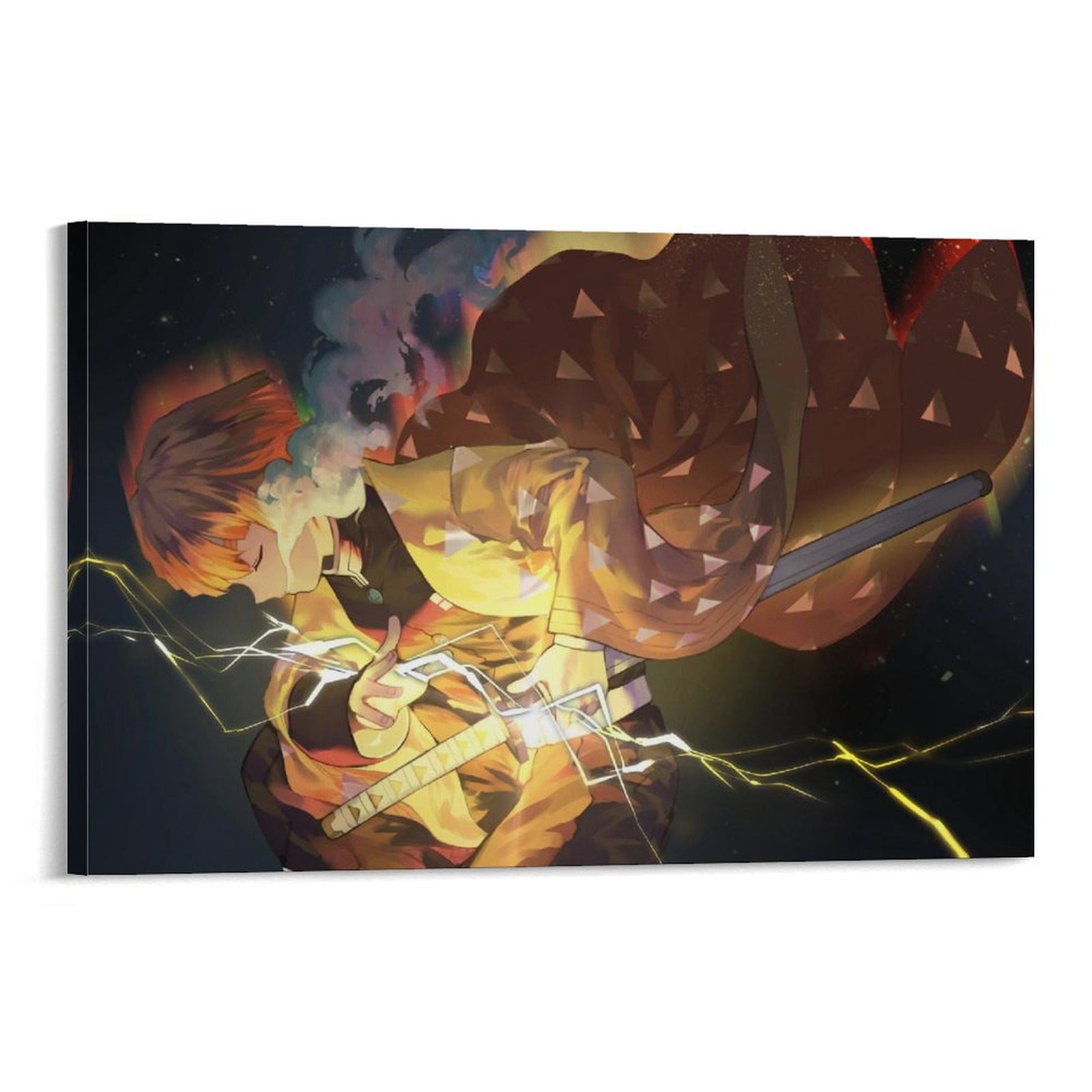 Zenitsu Agatsuma Poster Canvas Wall Art Poster Decorative Bedroom ...