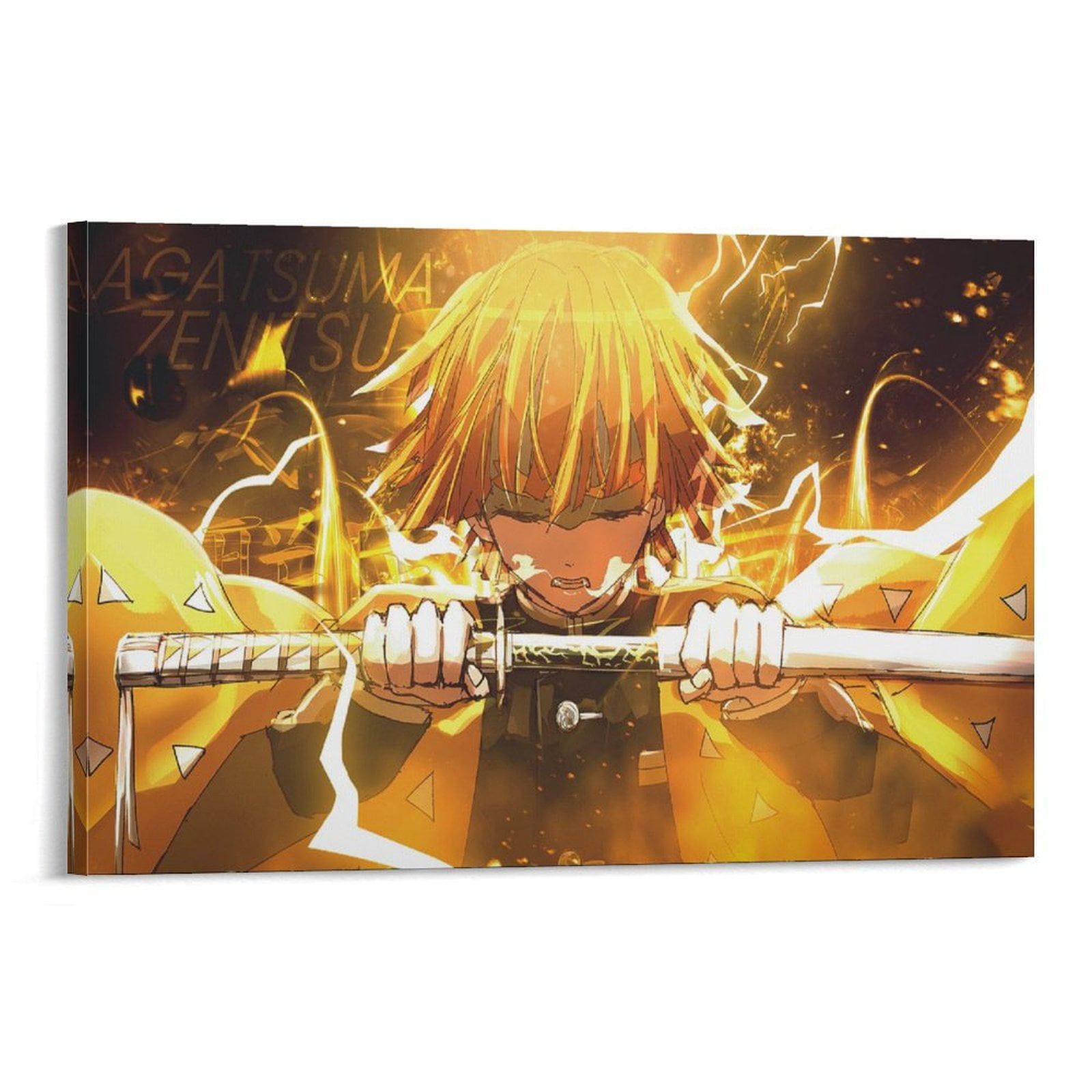Zenitsu Agatsuma Wall Art Canvas Art Poster and Wall Art Picture Print ...