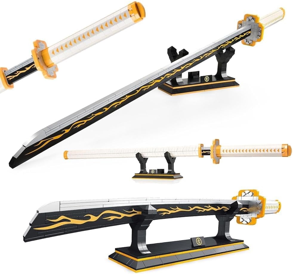 Zenitsu Demon Swords Building Set,39in Demon Sword Building Block with ...