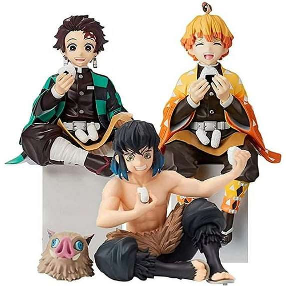 Zenitsu agatsuma Ghost Slayer Figure eat Rice Balls Series action ...