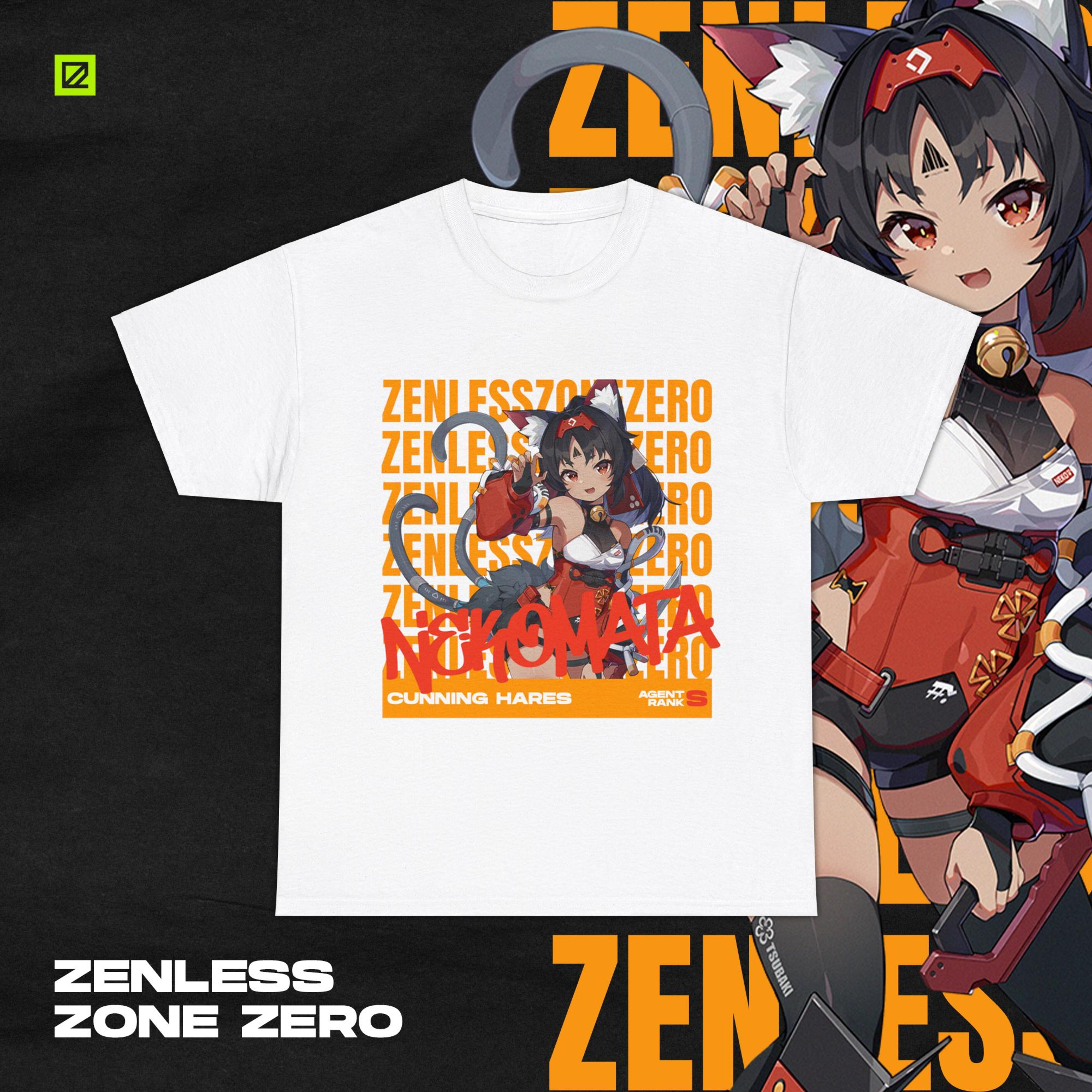 Zenless Zone Zero Nekomata Shirt ZZZ Gacha Game Merch Fan Shirt Unisex ...