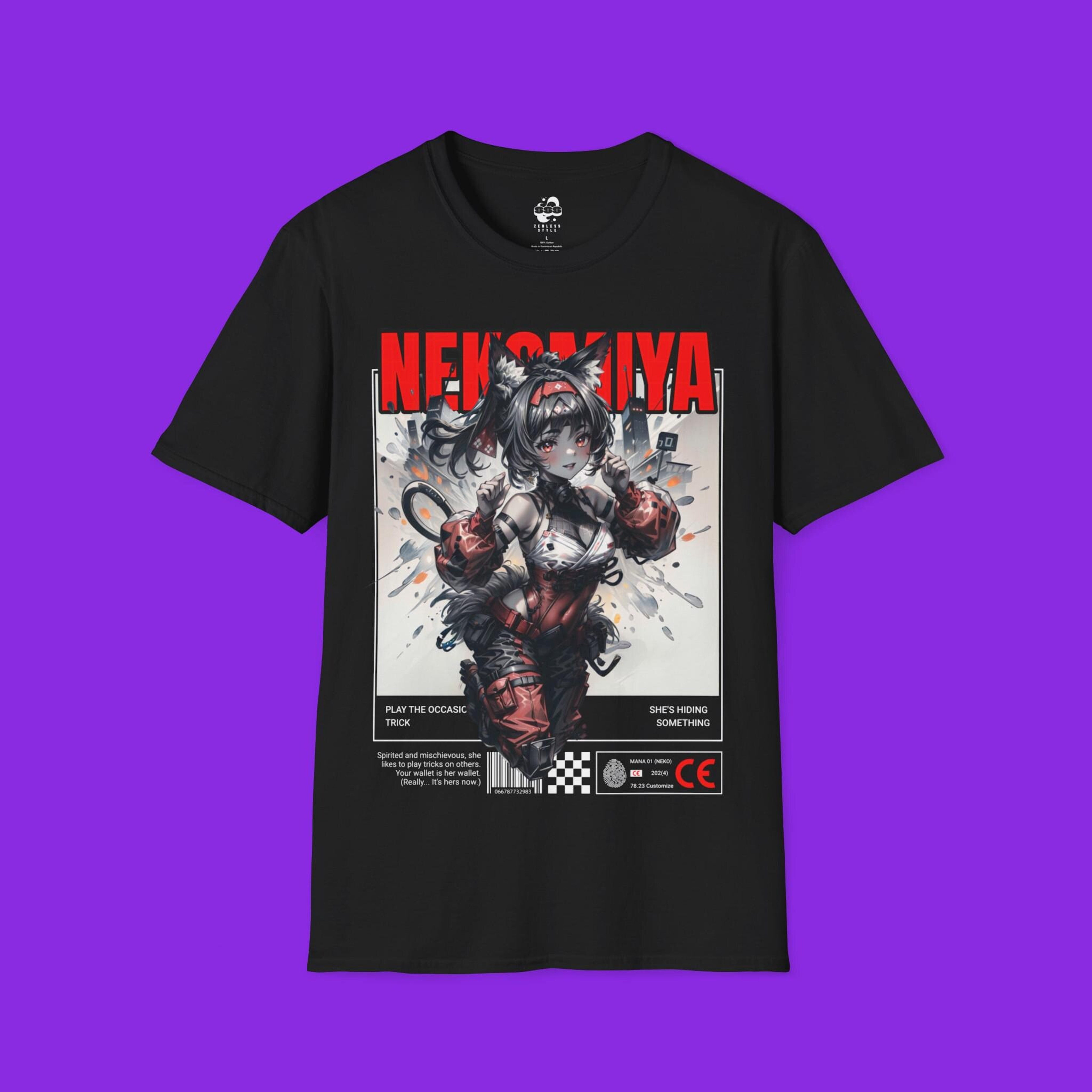 Zenless Zone Zero Shirt | Nekomata Fan Art Shirt | Nekomata Shirt | ZZZ ...