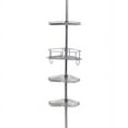 Zenna Home 4-Tier Tension Pole Corner Shower Caddy, Chrome - Walmart.com