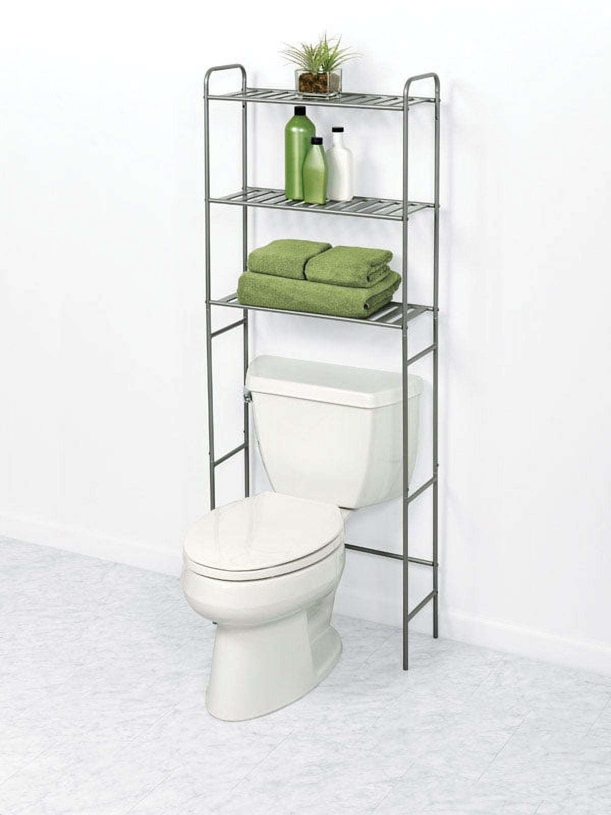Zenna Home 6412654 60 x 23 x 8.5 in. Spacesaver Shelf Silver - Walmart.com
