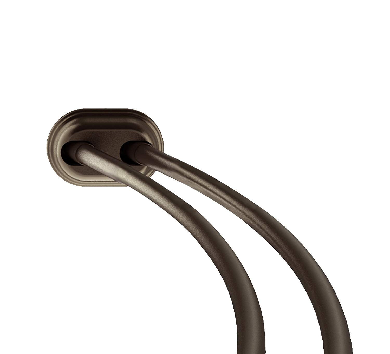 Zenna Home 35644HB NeverRust Aluminum Double Curved Tension Shower ...