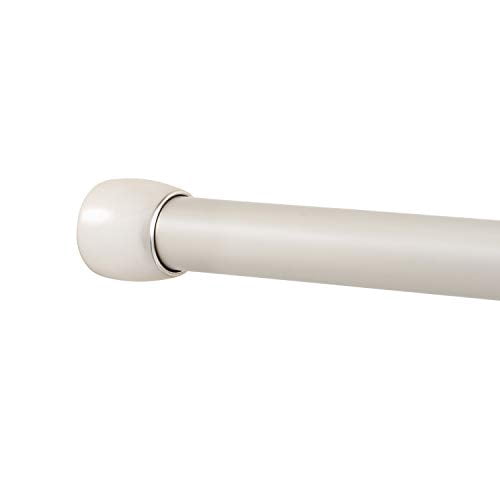 Zenna Home Neverrust Aluminum Tension Shower Rod, 54"-88", Brushed ...