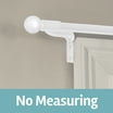 Better Homes & Gardens Easy Install Cafe Window Curtain Rod, with Ball ...