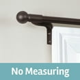 Zenna Home Smart Rods Adjustable 48" - 120" Café Window Curtain Rod ...