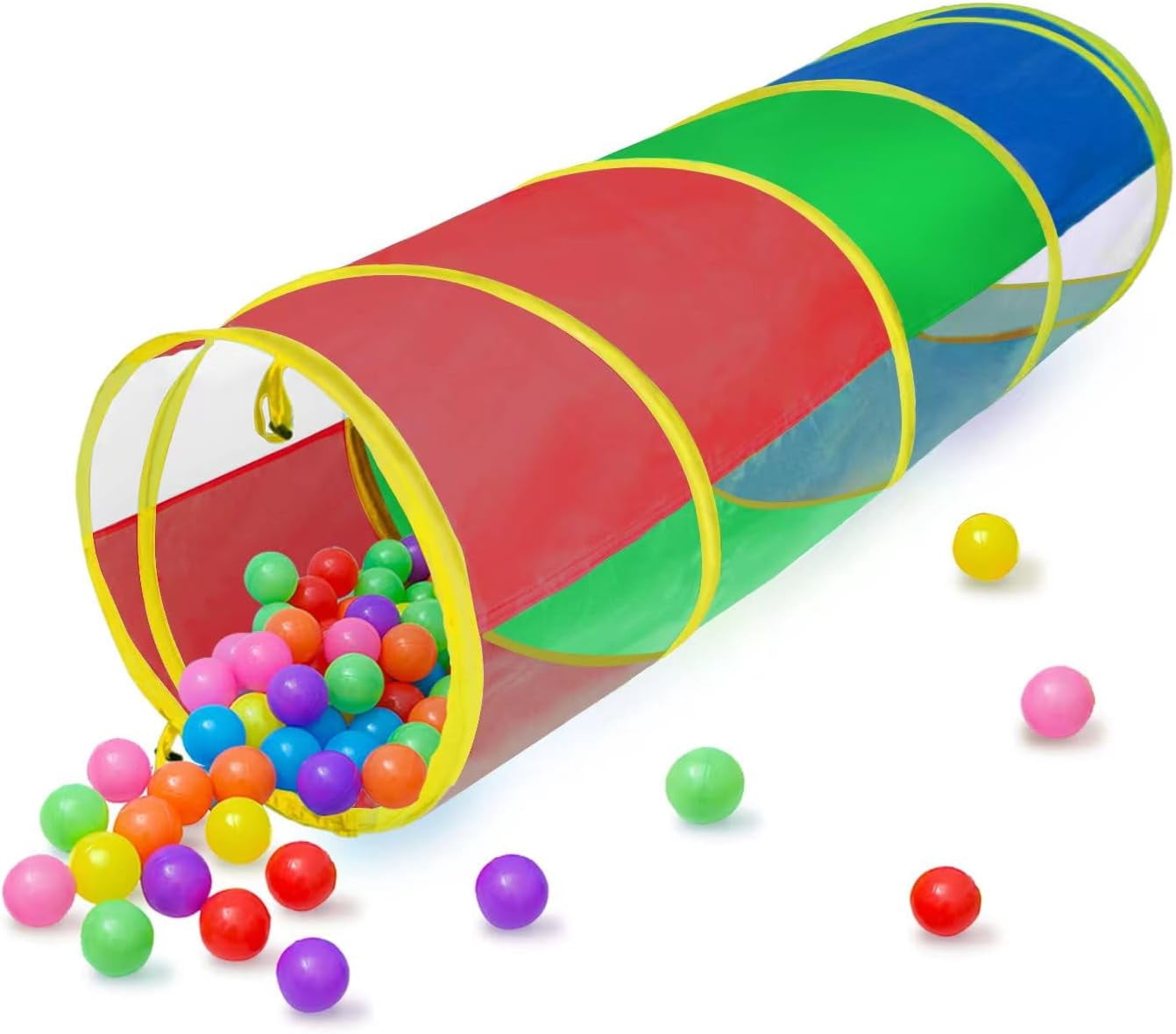 Zenply Portable Girl Boy 1 - 3 Years Crawling Tunnel for Toddlers, 5ft ...