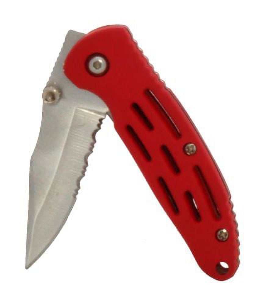 Zenport Deluxe Folding Pocket Knife, Half Serrated Blade, CSK7021 2.75 ...