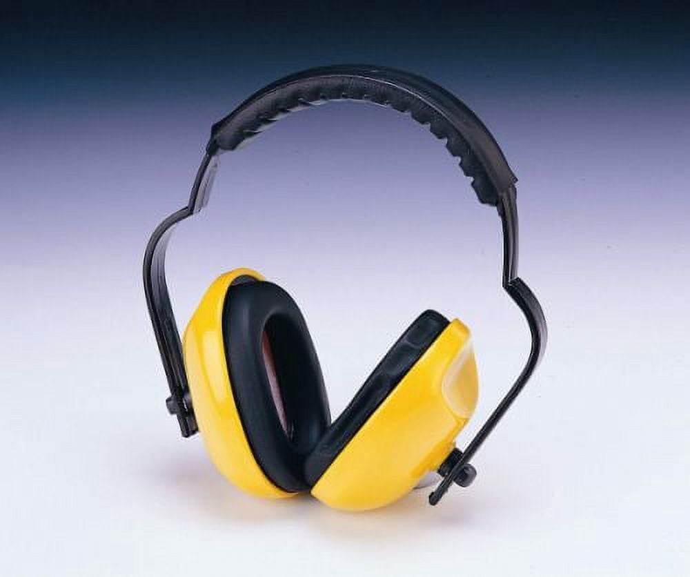 Zenport EM106-1PK Adjustable Headband Ear Muffs, Yellow with Black ...