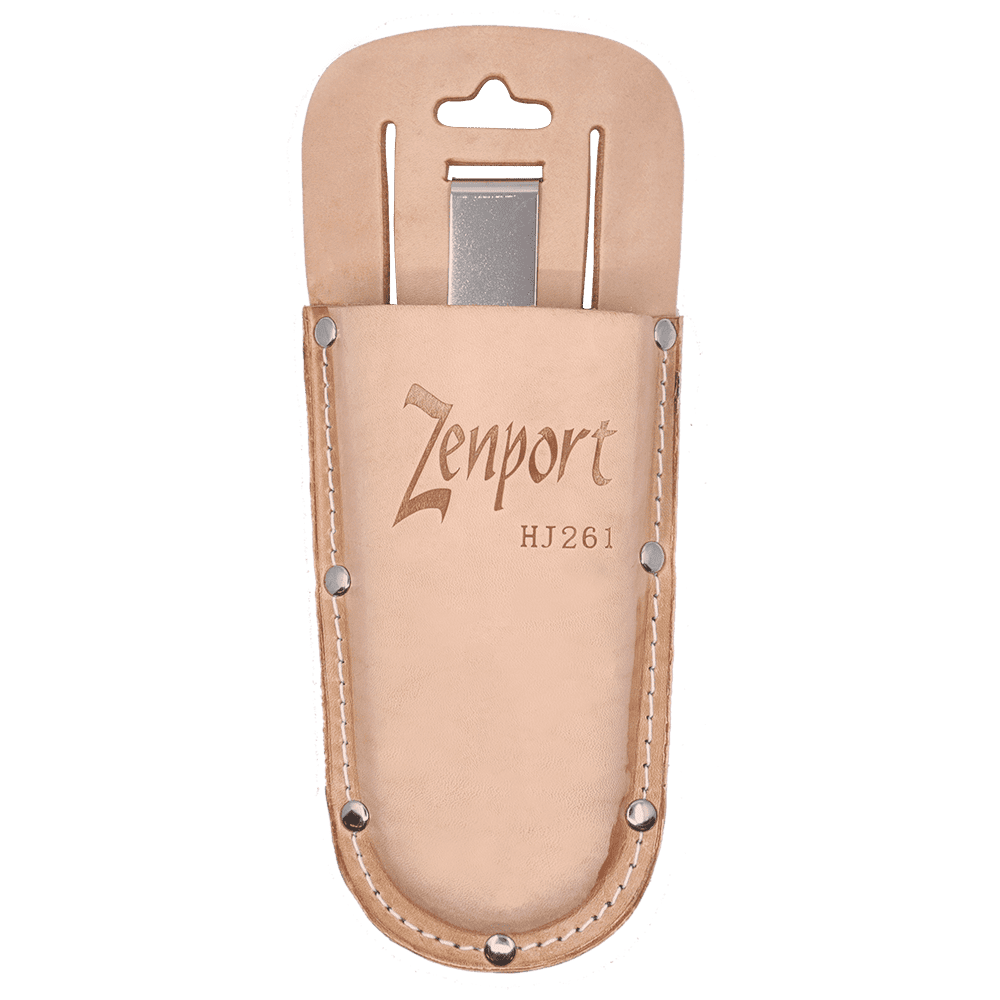 Zenport HJ261 Leather Pruner Sheath with Belt Loop and Metal Clip ...