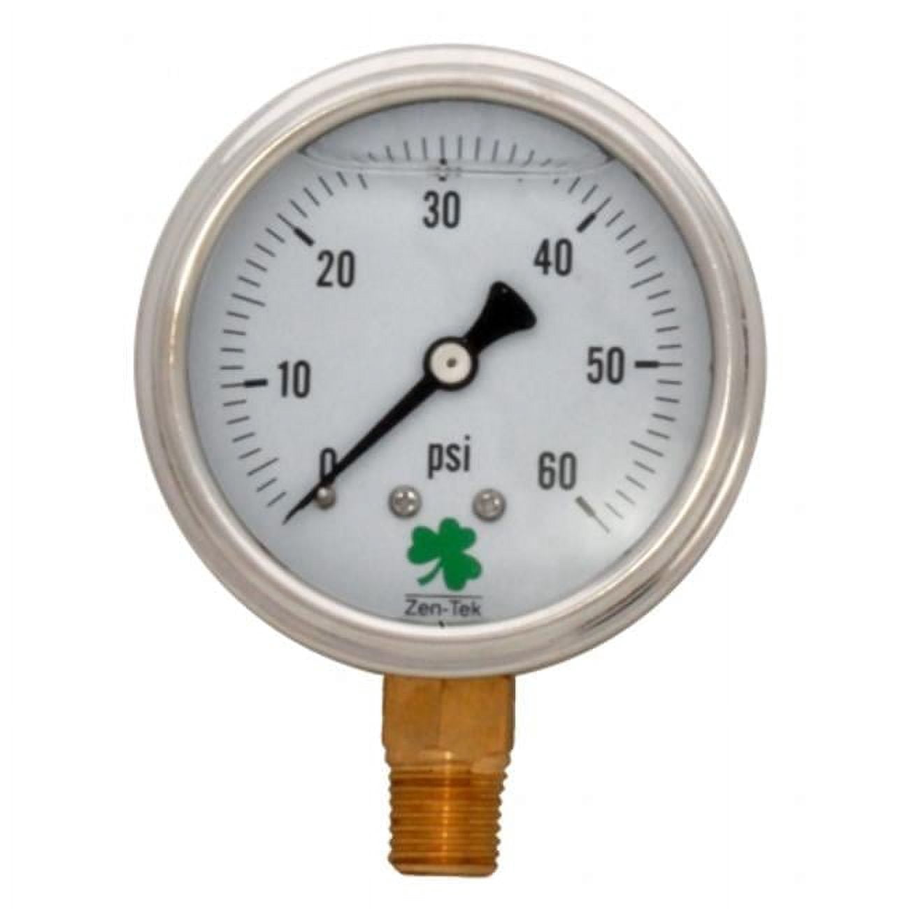 Zenport LPG60-10PK Liquid Filled Pressure Gauge 0-60 Psi- Box of 10 ...