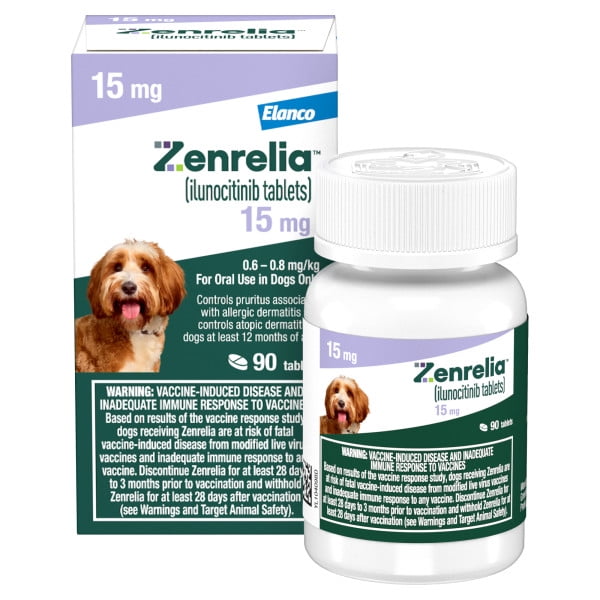 Zenrelia (ilunocitinib) tablets for Dogs, 15 mg - Walmart.com