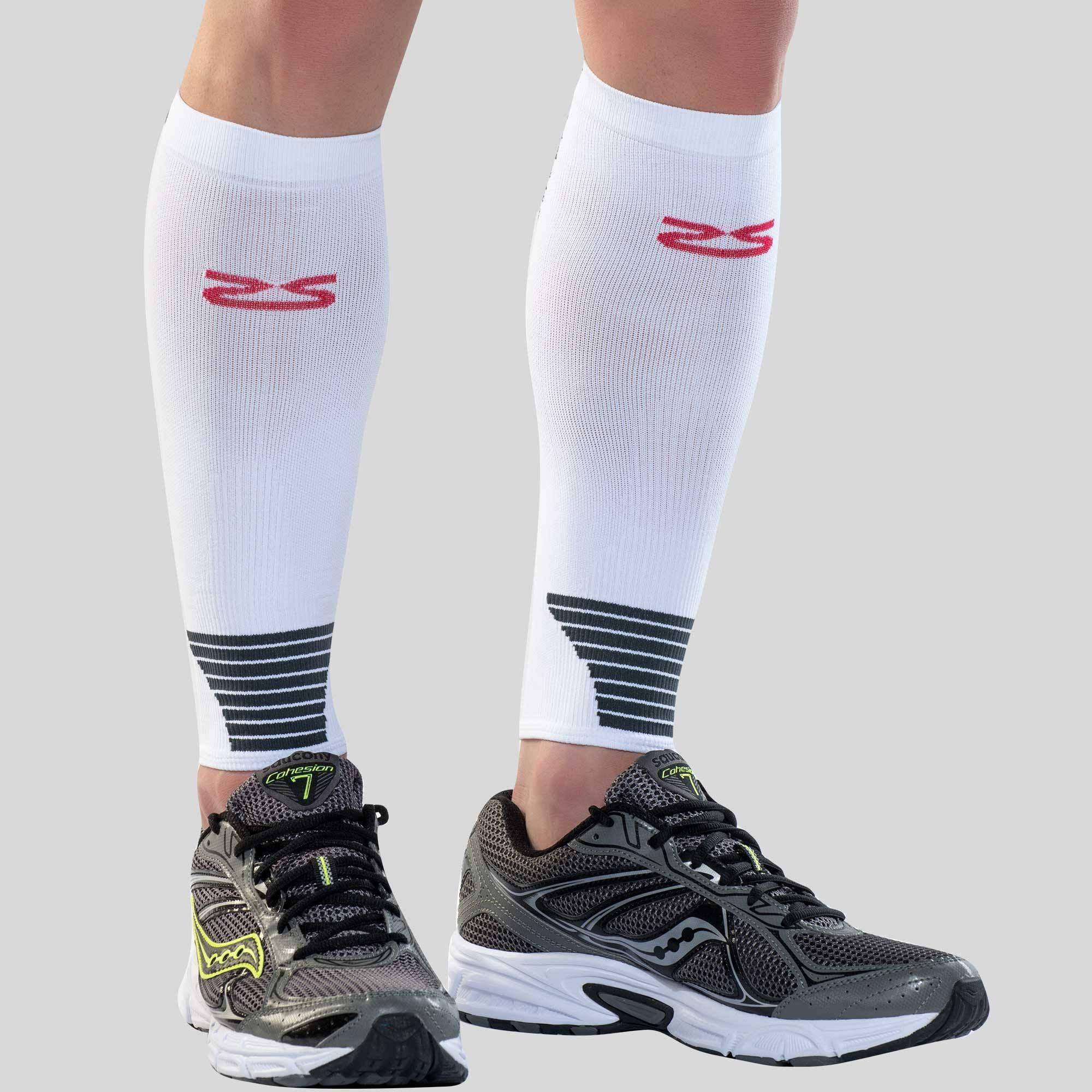 Zensah Ultra Compression Leg Sleeves White Small - Walmart.com