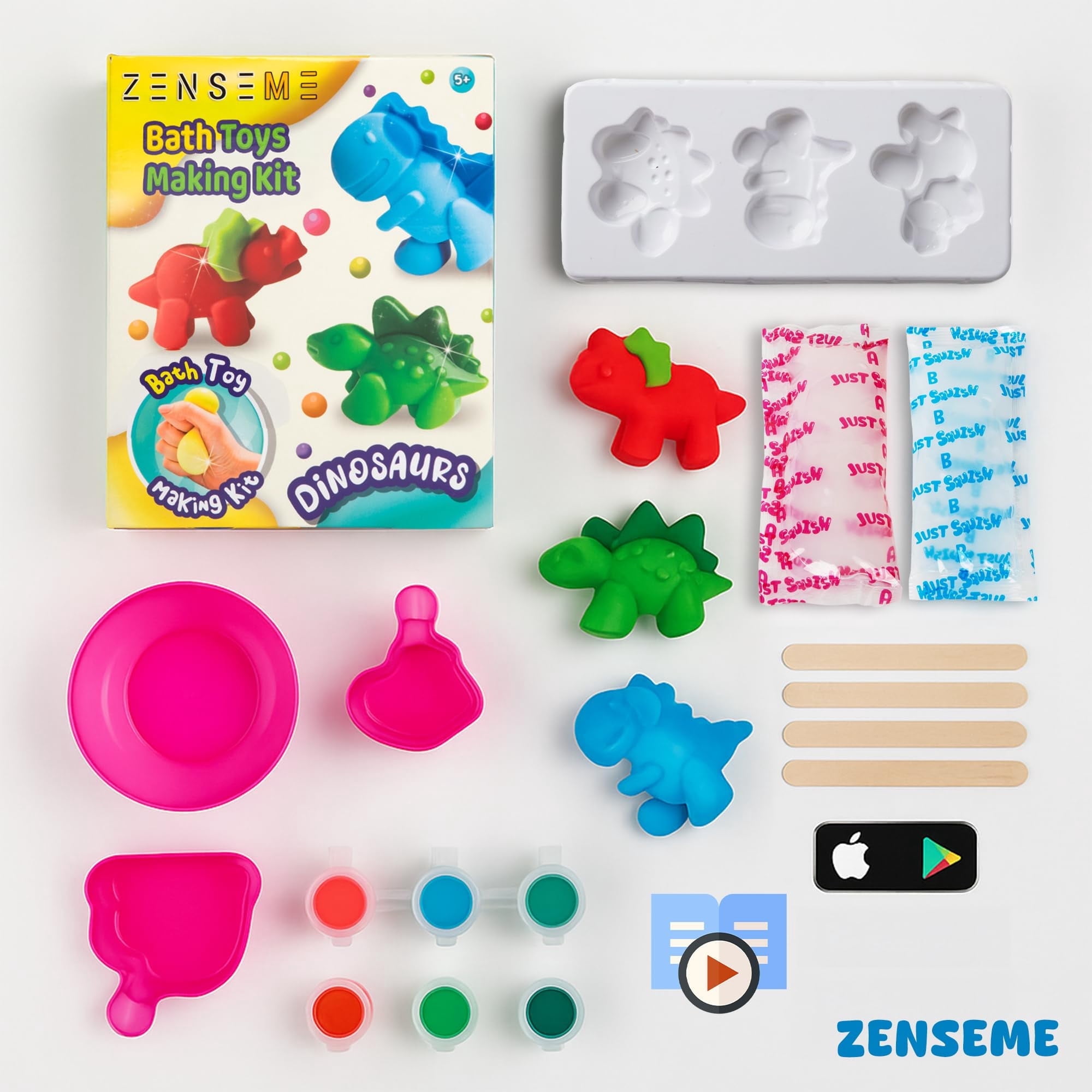 ZenseMe Squishy Making Kit - Squishy Maker Kit with Mobile APP - Fun ...