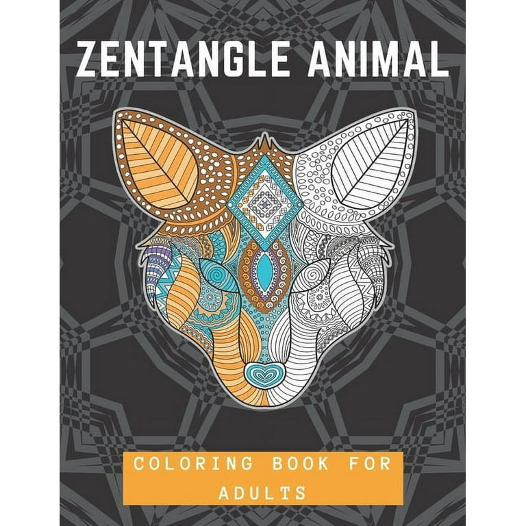 animal coloring book adult