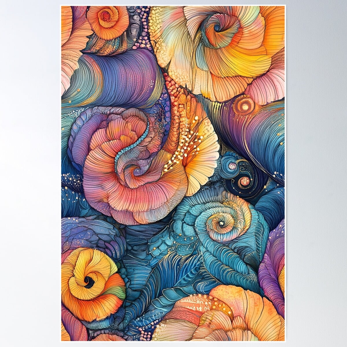Zentangle Spring: Floral Patterns With Early Bloomers (1/100) Poster ...