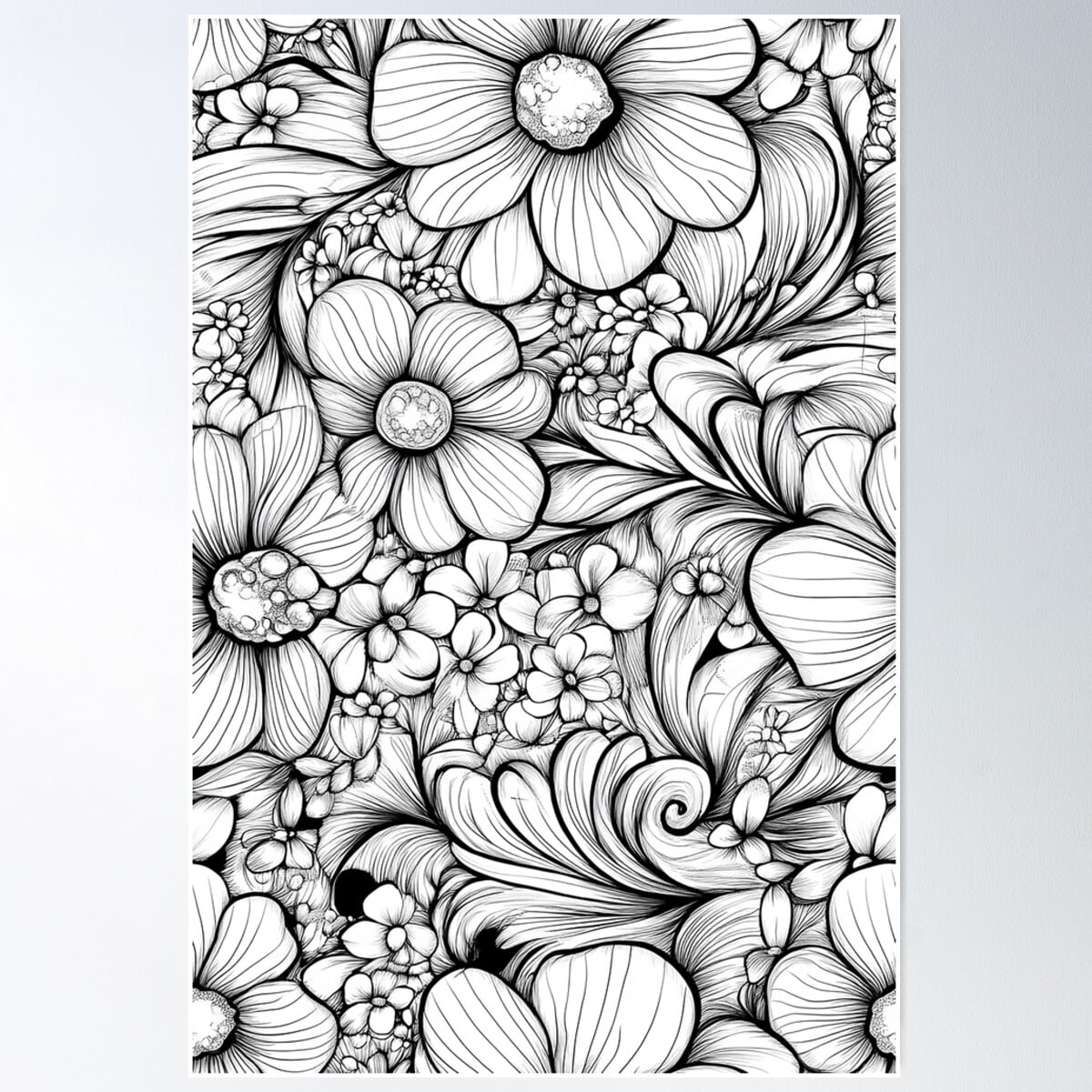 Zentangle Spring: Floral Patterns With Early Bloomers (11/100) Poster ...