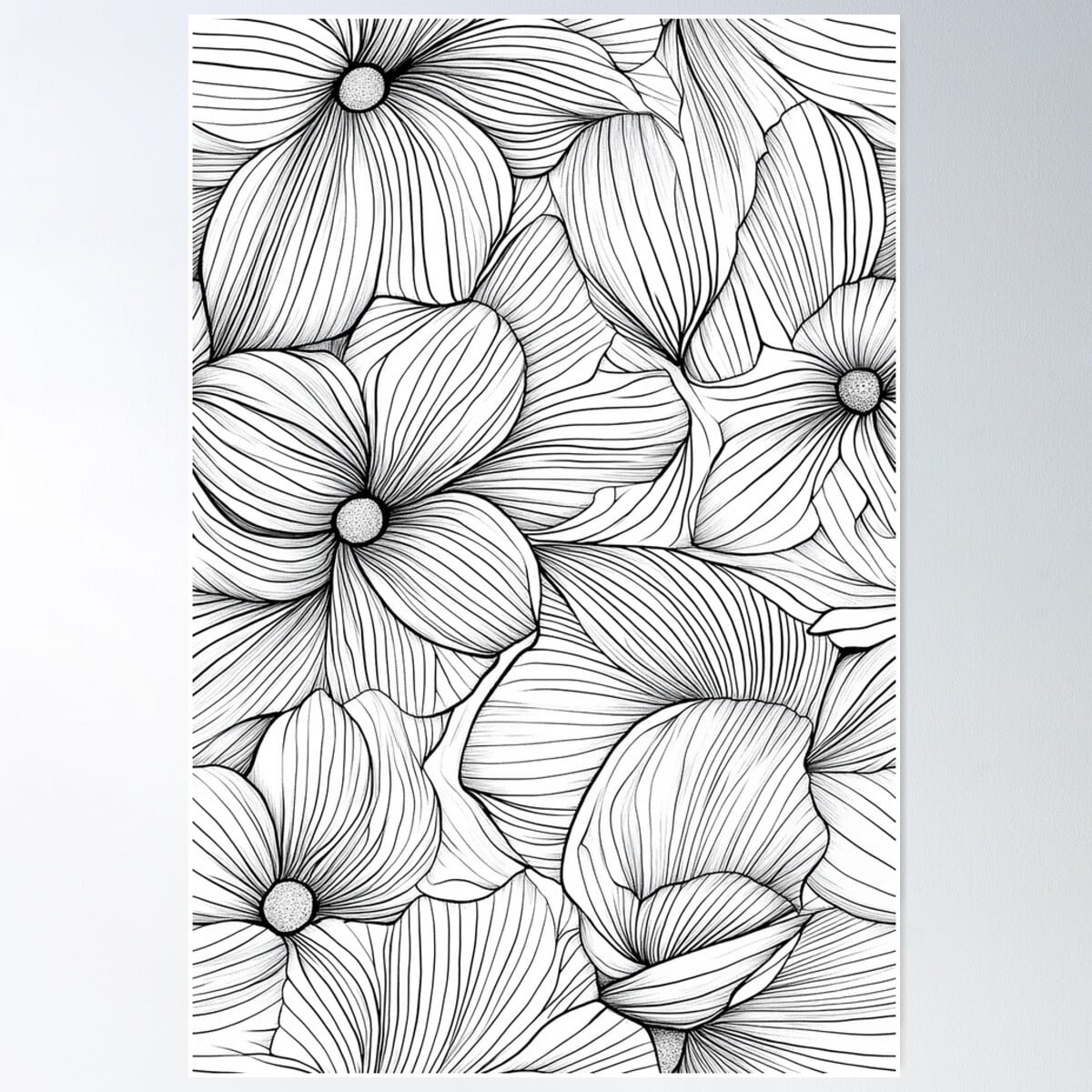 Zentangle Spring: Floral Patterns With Early Bloomers (15/100) Poster ...