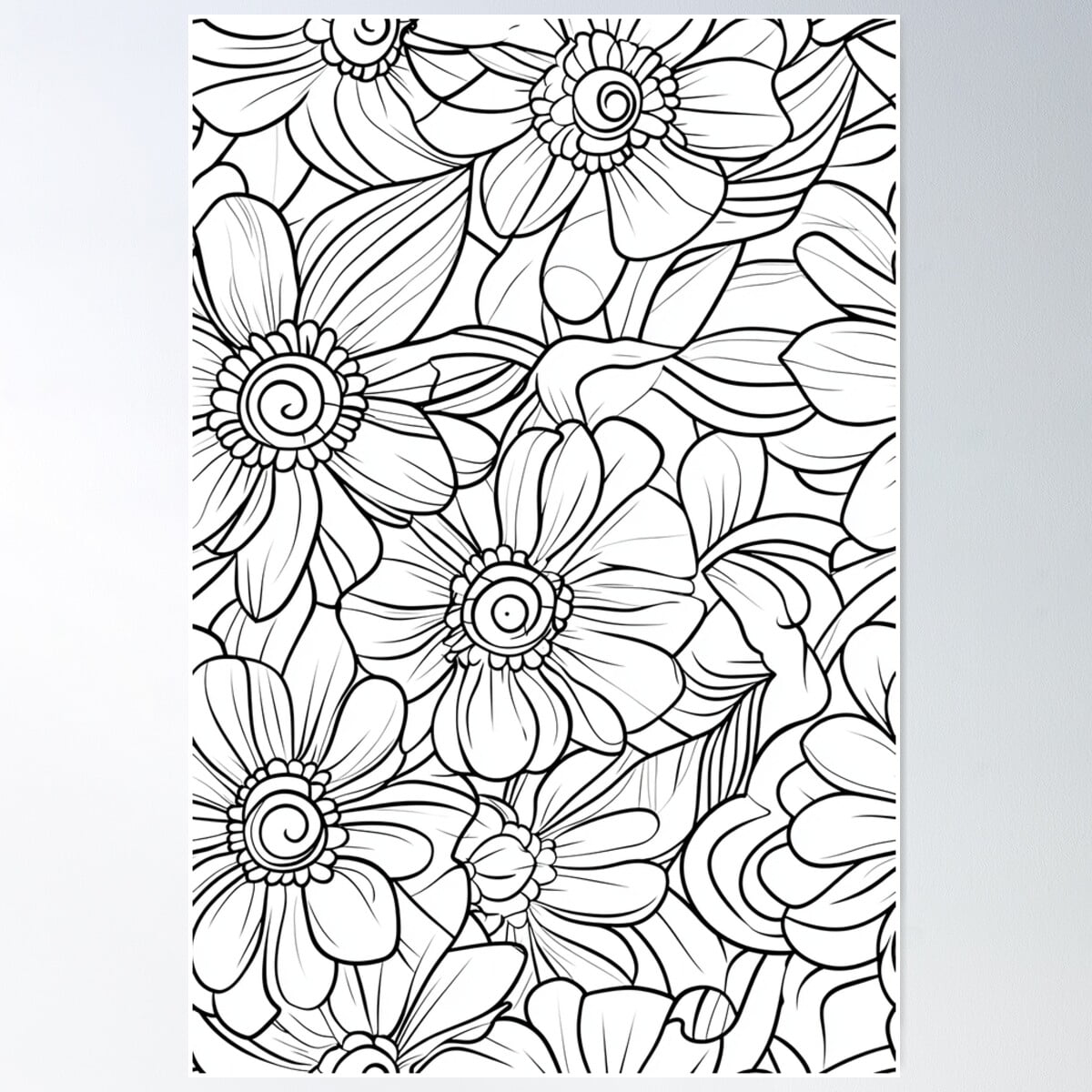 Zentangle Spring: Floral Patterns With Early Bloomers (31/100) Poster ...