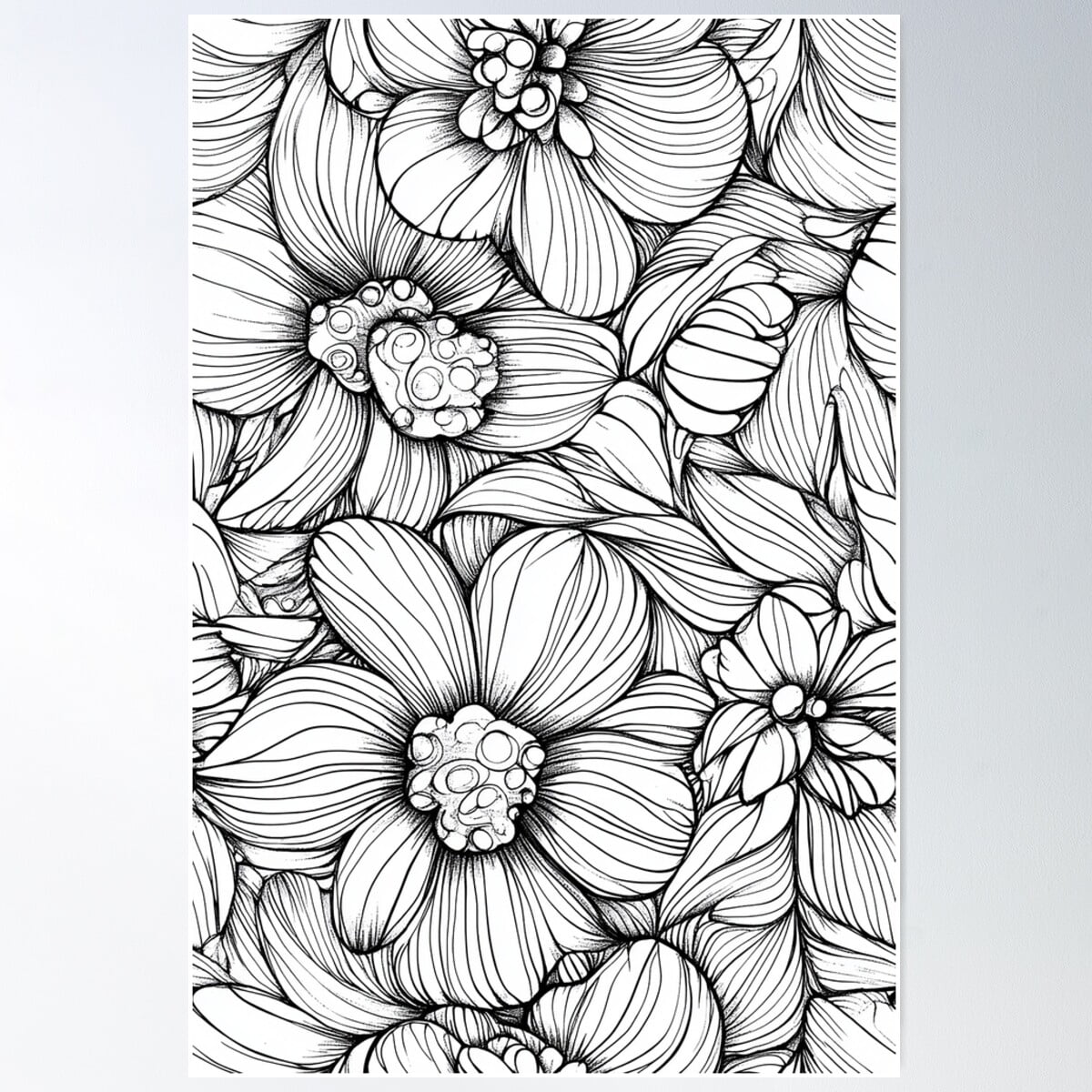 Zentangle Spring: Floral Patterns With Early Bloomers (33/100) Poster ...