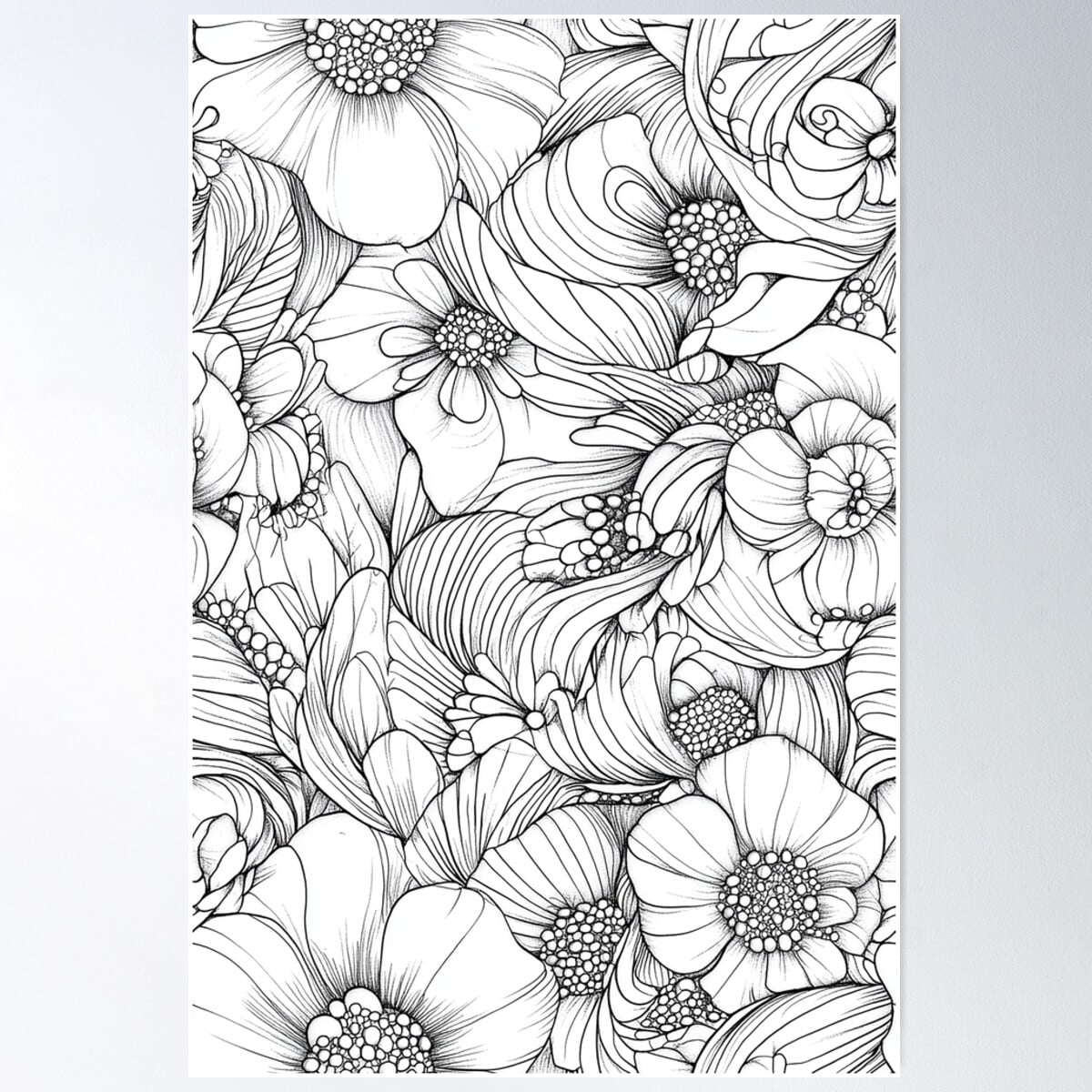 Zentangle Spring: Floral Patterns With Early Bloomers (34/100) Poster ...