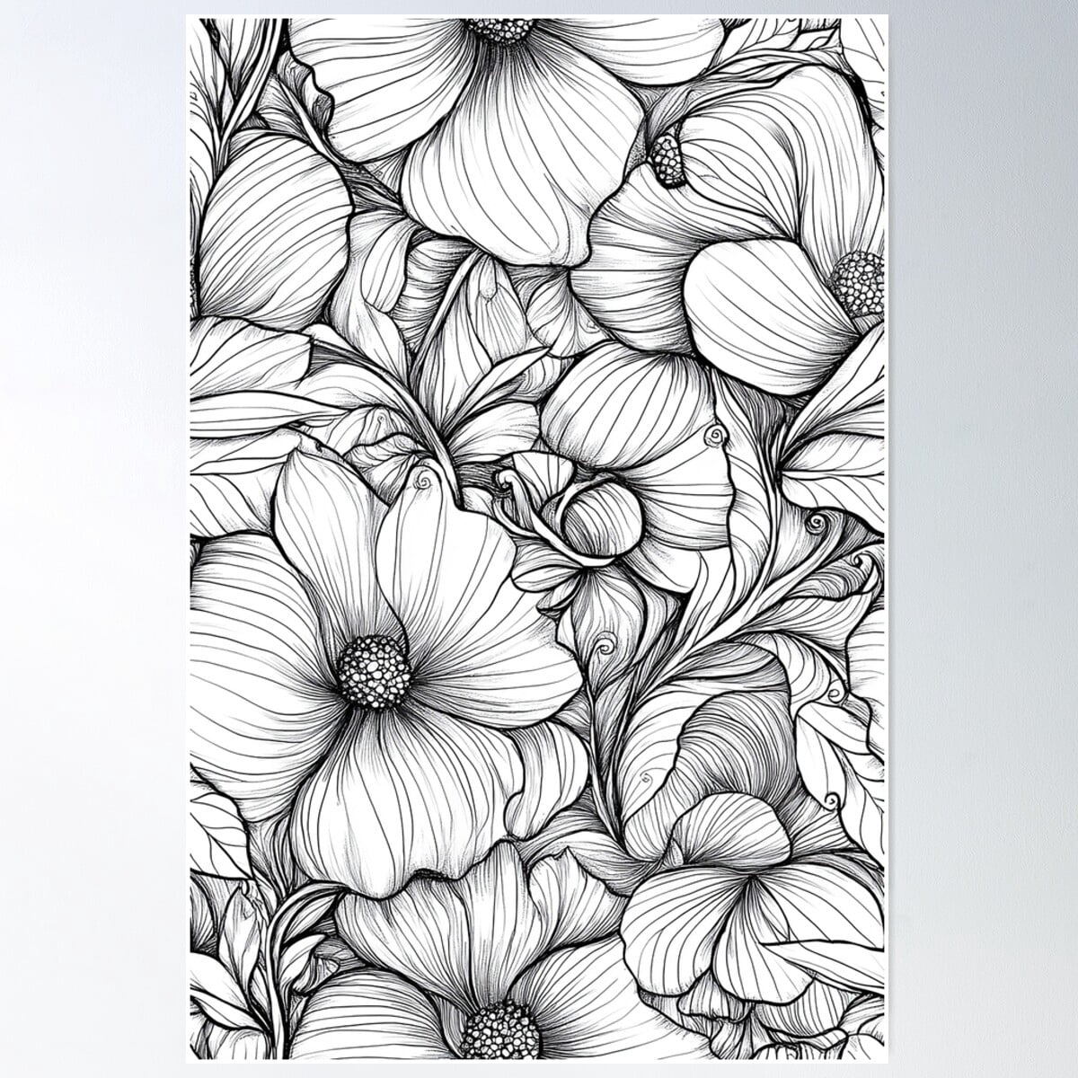 Zentangle Spring: Floral Patterns With Early Bloomers (35/100) Poster ...