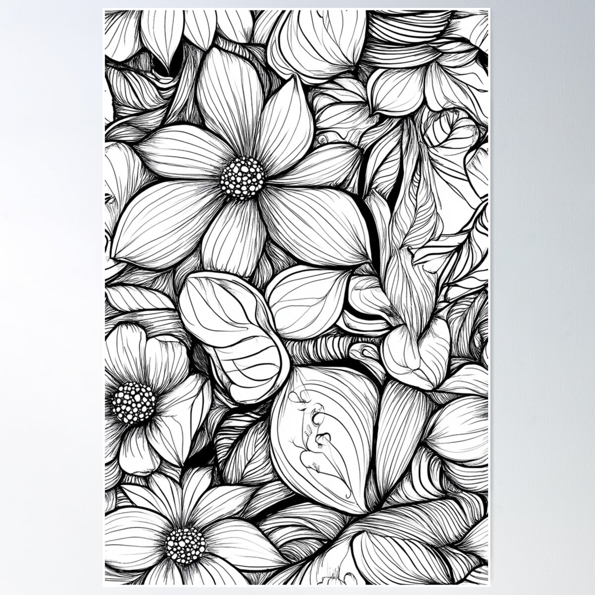 Zentangle Spring: Floral Patterns With Early Bloomers (36/100) Poster ...