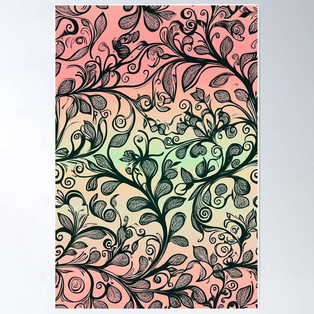 Zentangle Spring: Floral Patterns With Early Bloomers (46/100) Poster ...