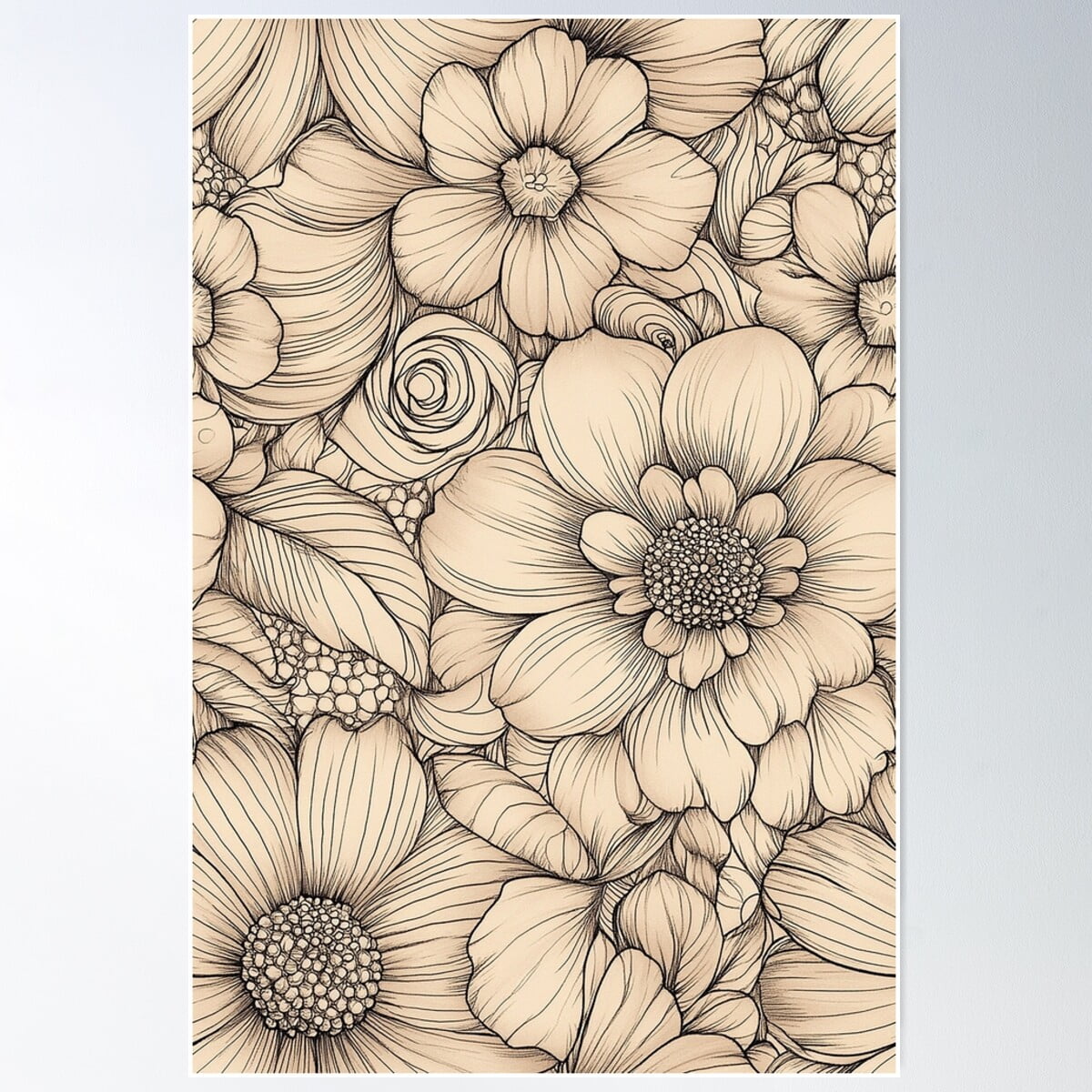 Zentangle Spring: Floral Patterns With Early Bloomers (5/100) Poster ...