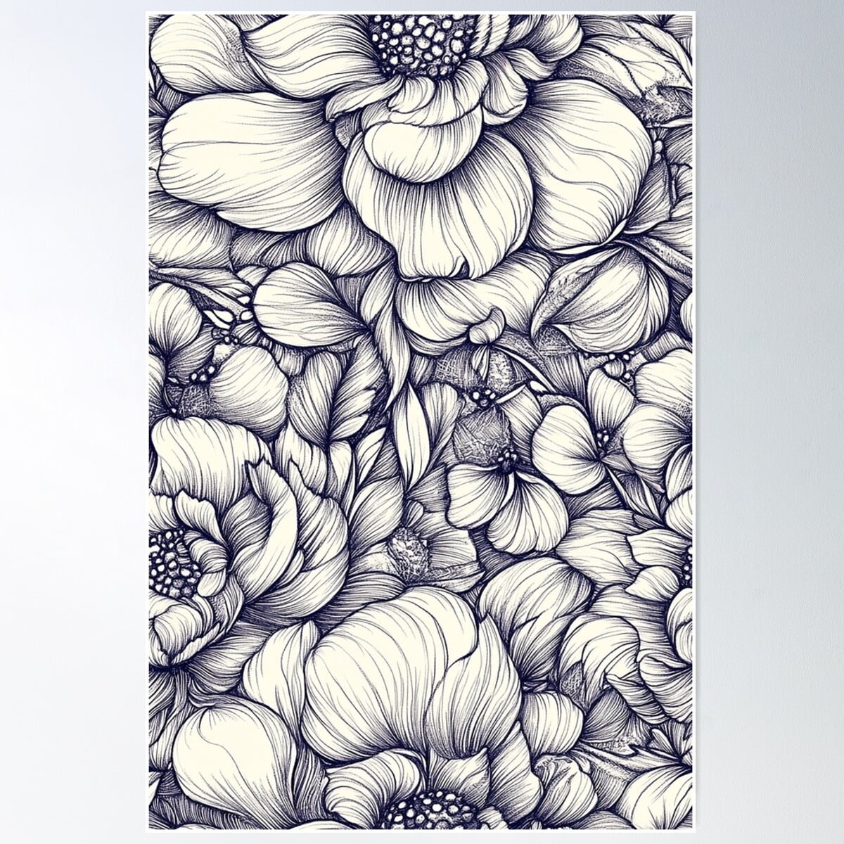 Zentangle Spring: Floral Patterns With Early Bloomers (8/100) Poster ...