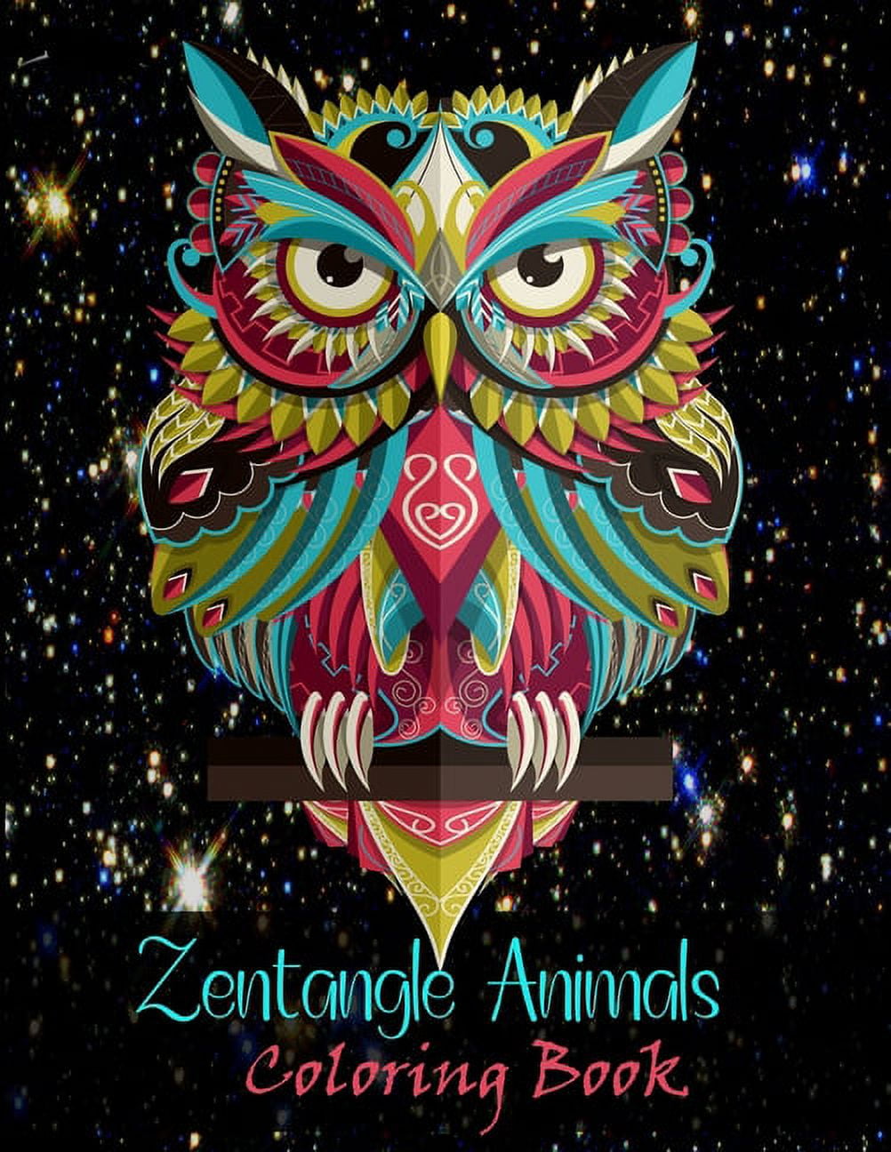 Zentangle animals coloring book: Fun, Easy, and Relaxing Zentangle ...