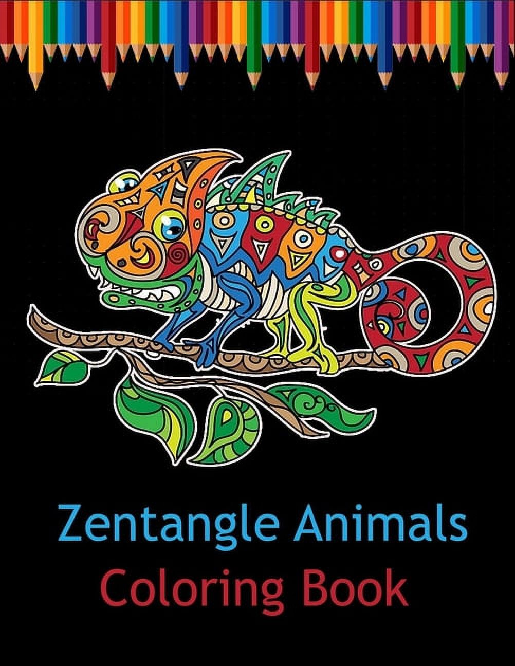 Simple Zentangle Coloring Pages