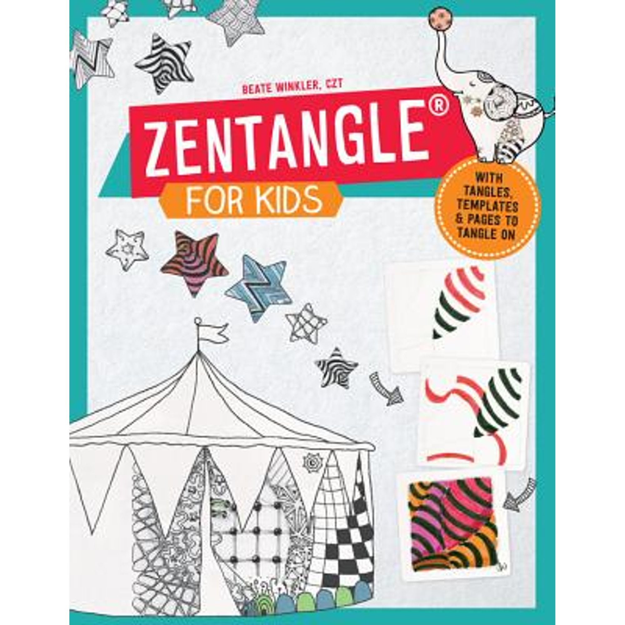 Pre-Owned Zentangle for Kids: With Tangles, Templates, and Pages to ...