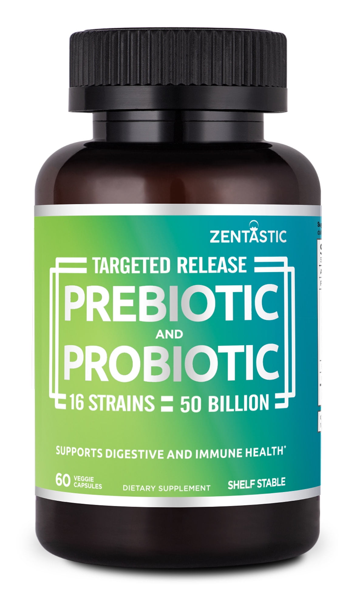 Zentastic Probiotics & Prebiotics Supplement - 50 Billion CFU - for Men ...