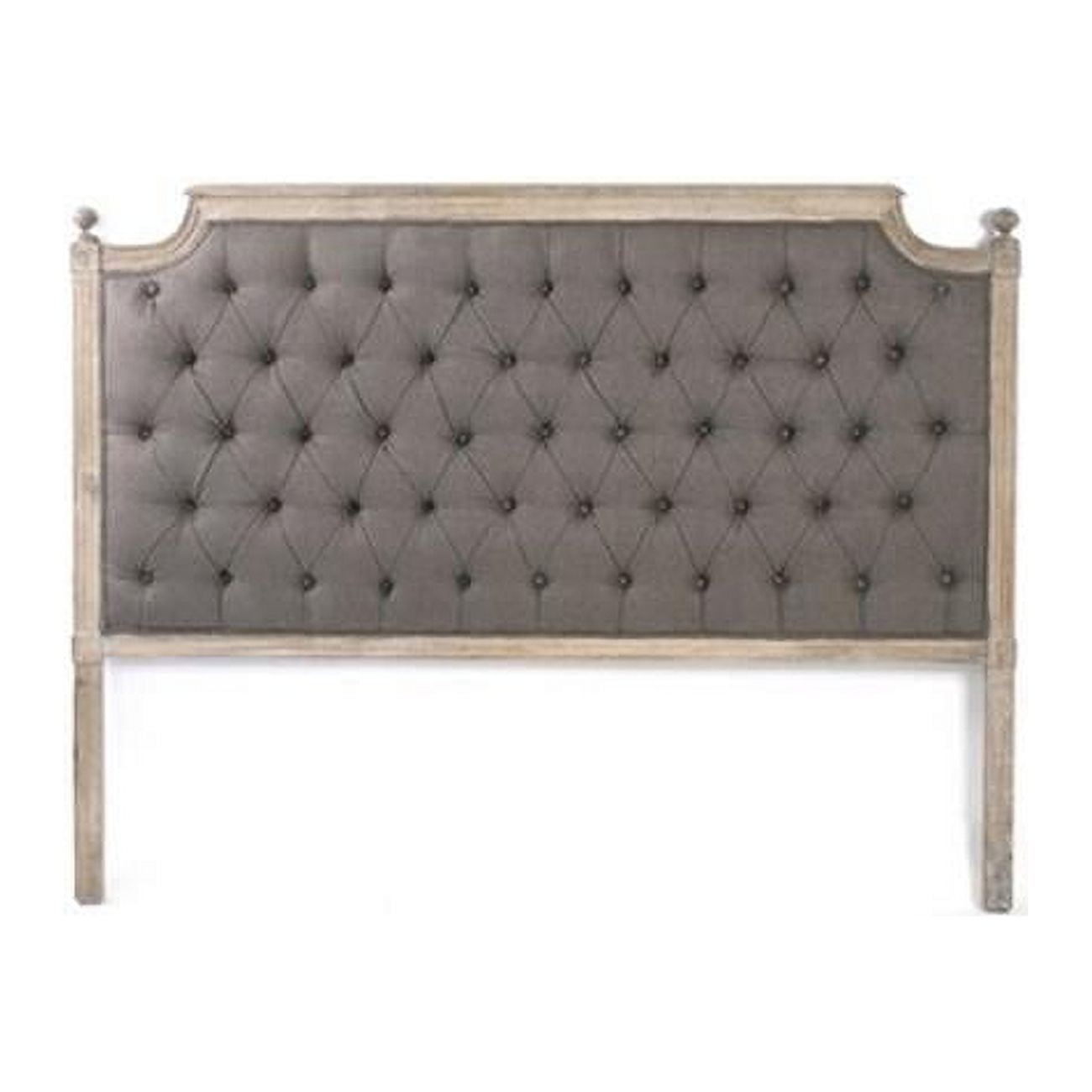 Zentique CL045 Queen E272 A008 Louis Tufted Headboard- Queen ...