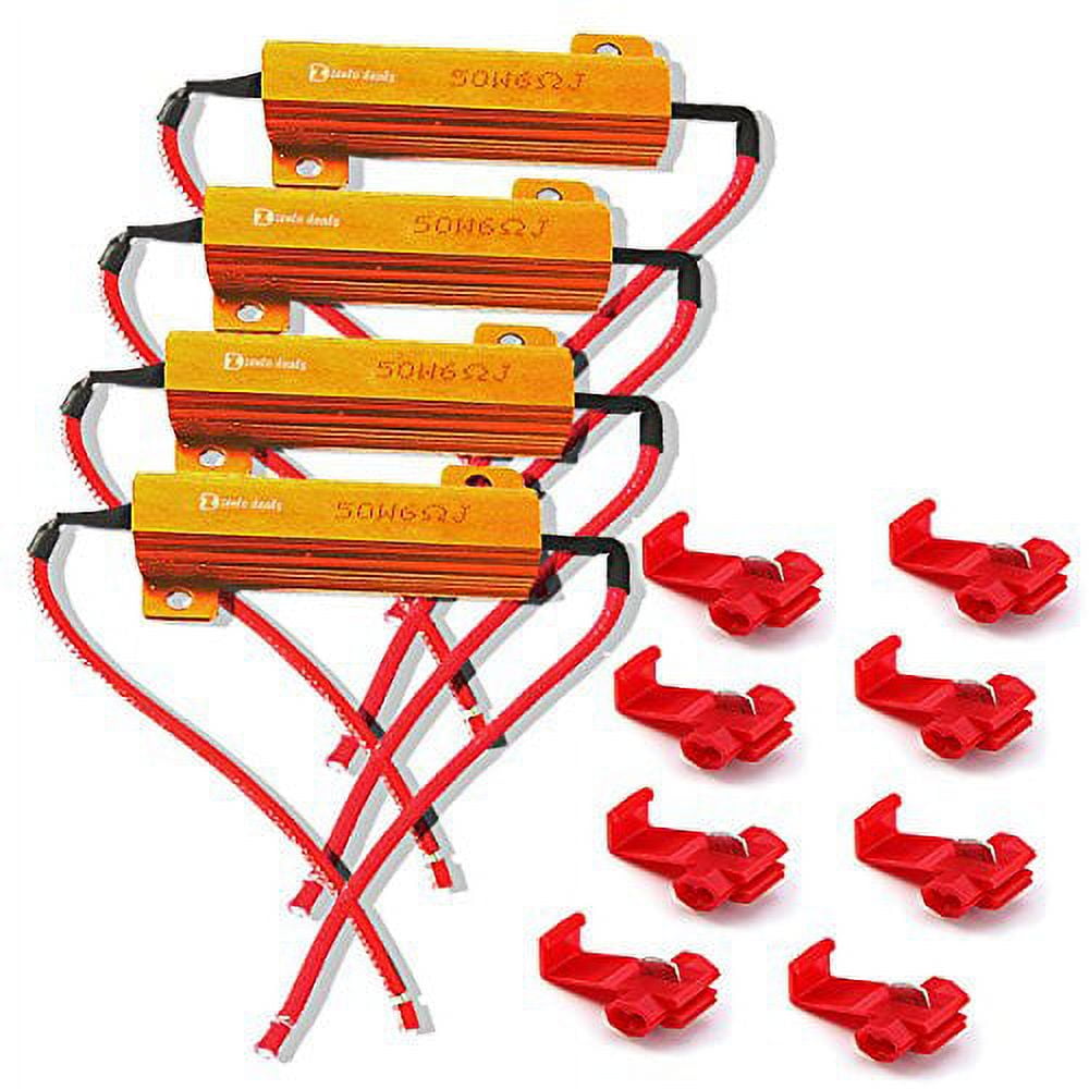 Zento Deals 4 Pieces of 6 Ohm 50W LED Load Resistors - Fix the ...