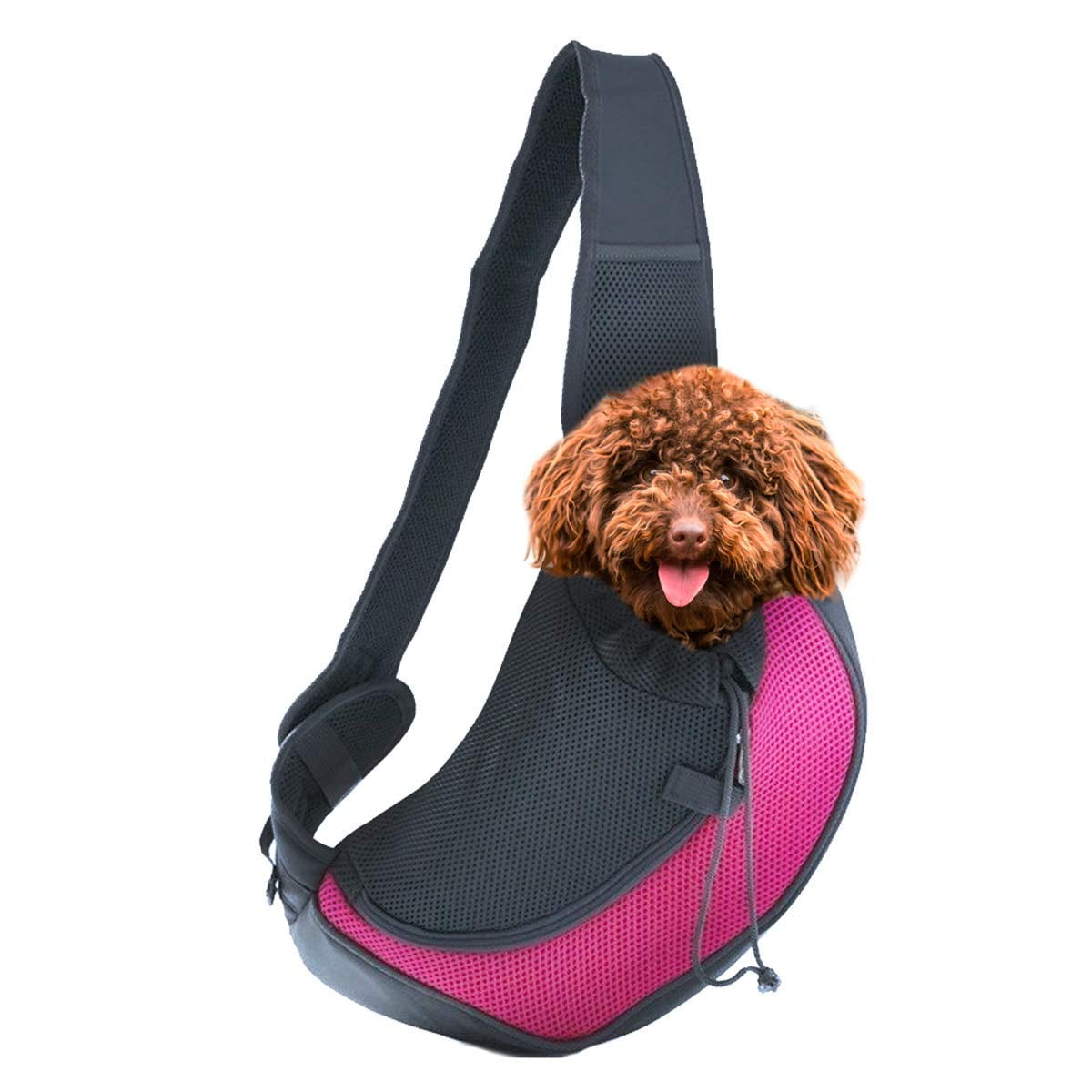 Zento Deals Pet Carrier Mesh Sling Bag - Adjustable Breathable Hands ...