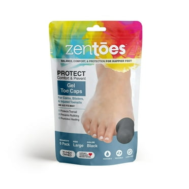 ZenToes Hammer Toe Straightener and Corrector 4 Pack Gel Crests Relieve ...
