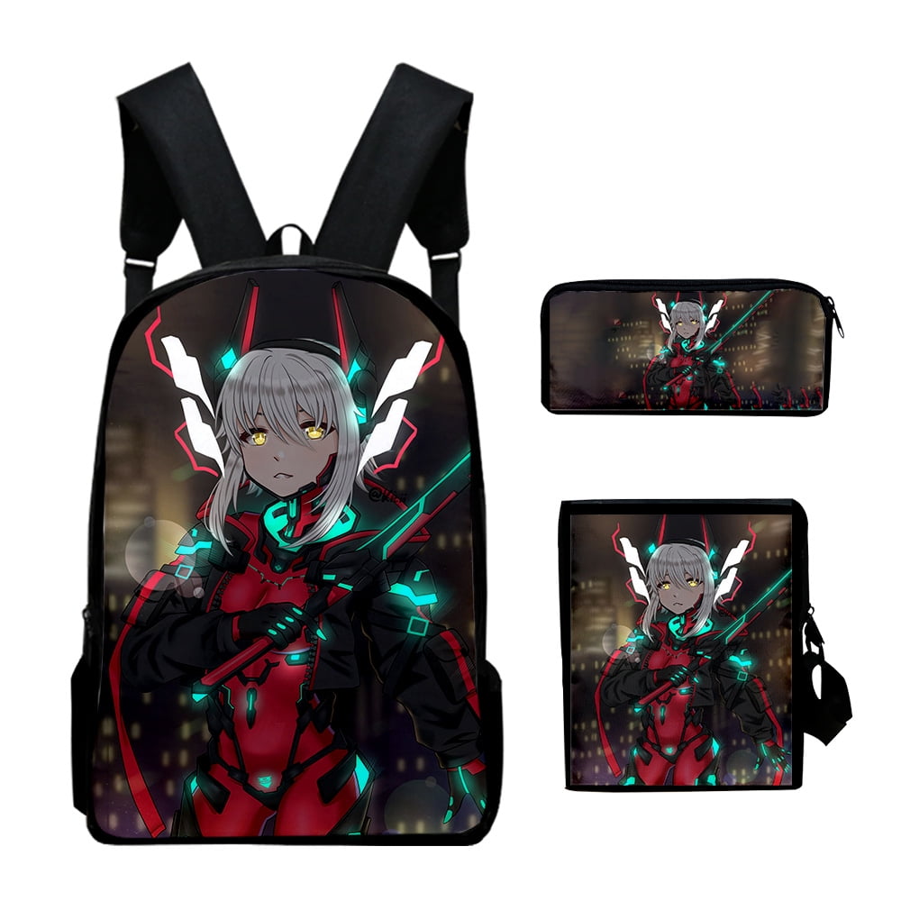 Zentreya Merch Role Play 3pcs/set Zipper Backpack 3D Print Waist Bag Work Travel Cartoon ...