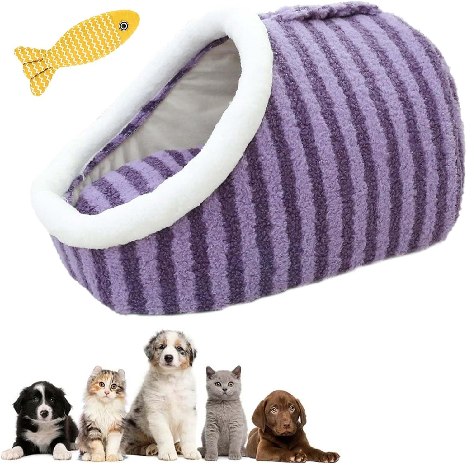 Zentric Cozy Hideaway Pet Bed, Zentric Cat Bed, Cozy Dog Bed with Cover ...