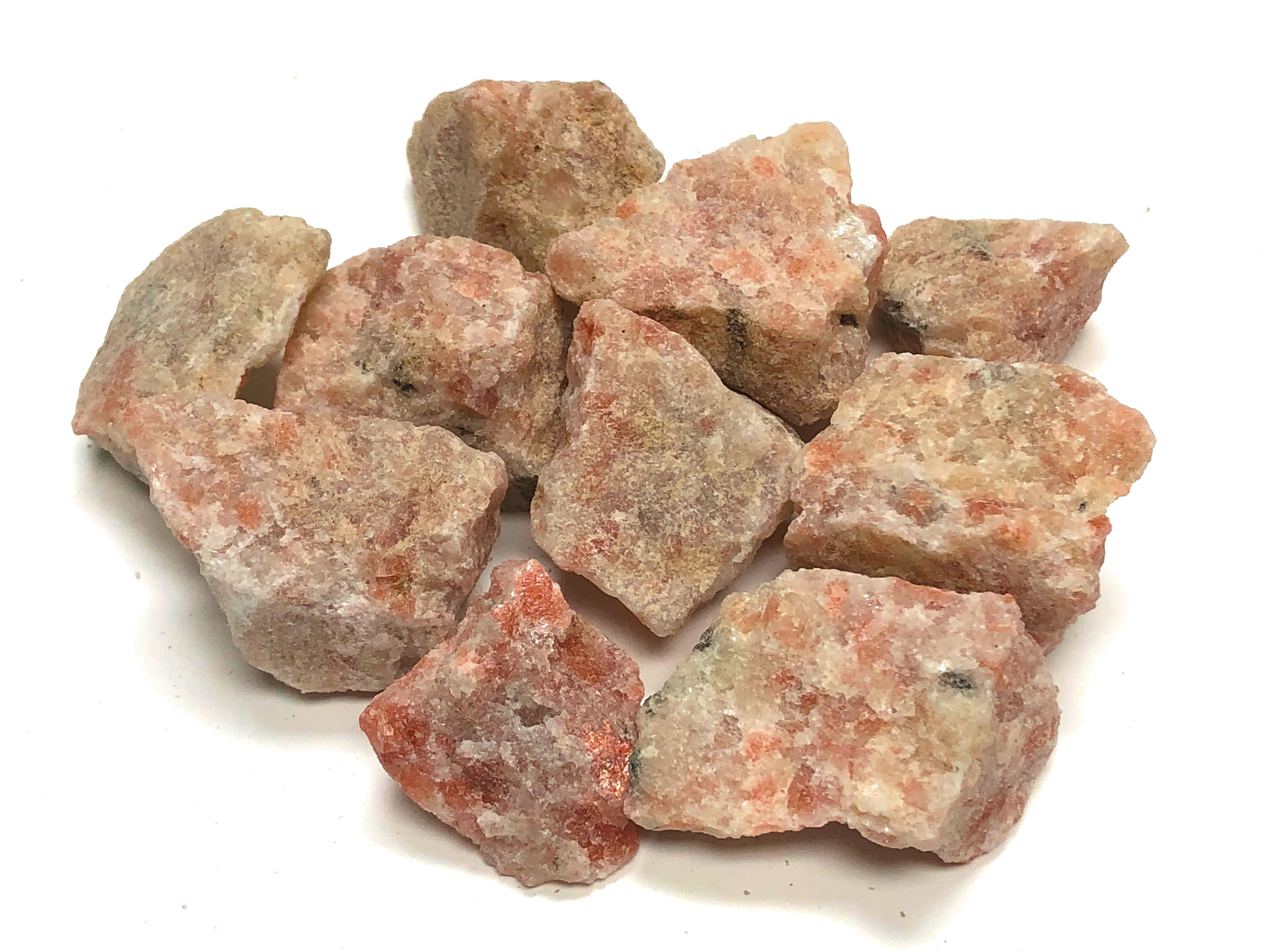 Zentron Crystal Collection: 1/2 Pound Natural Rough Sunstone Stones ...