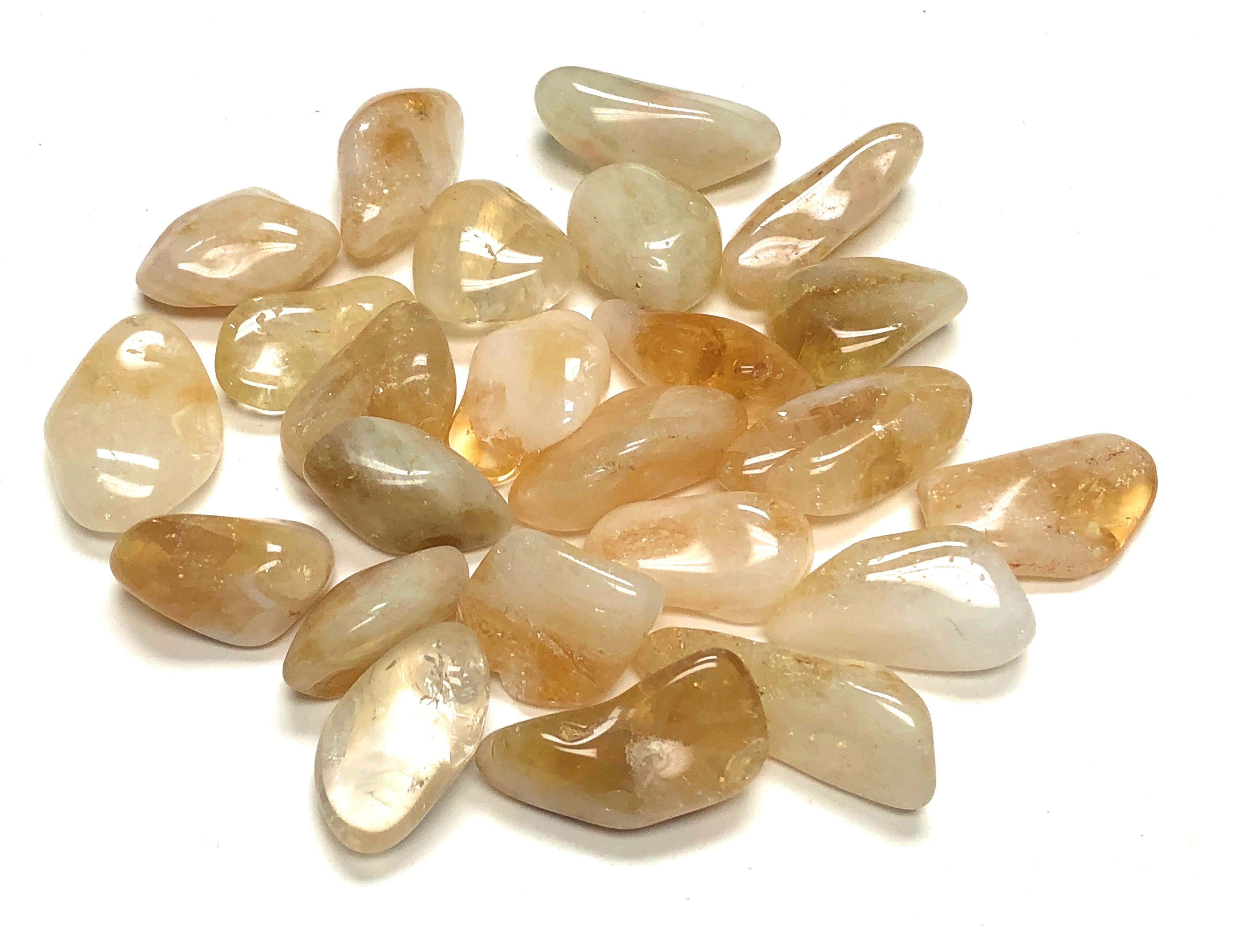 Zentron Crystal Collection: 1/2 Pound Tumbled Natural Yellow Citrine ...