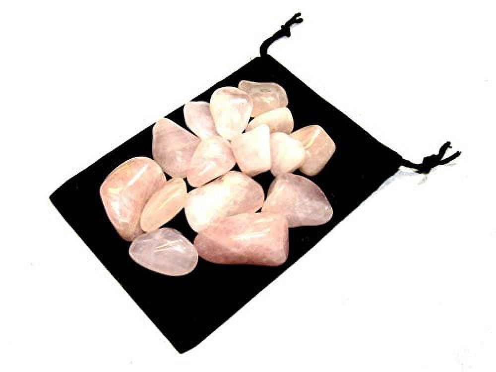 Zentron Crystal Collection: 1 Pound Tumbled Natural Rose Quartz Stones ...