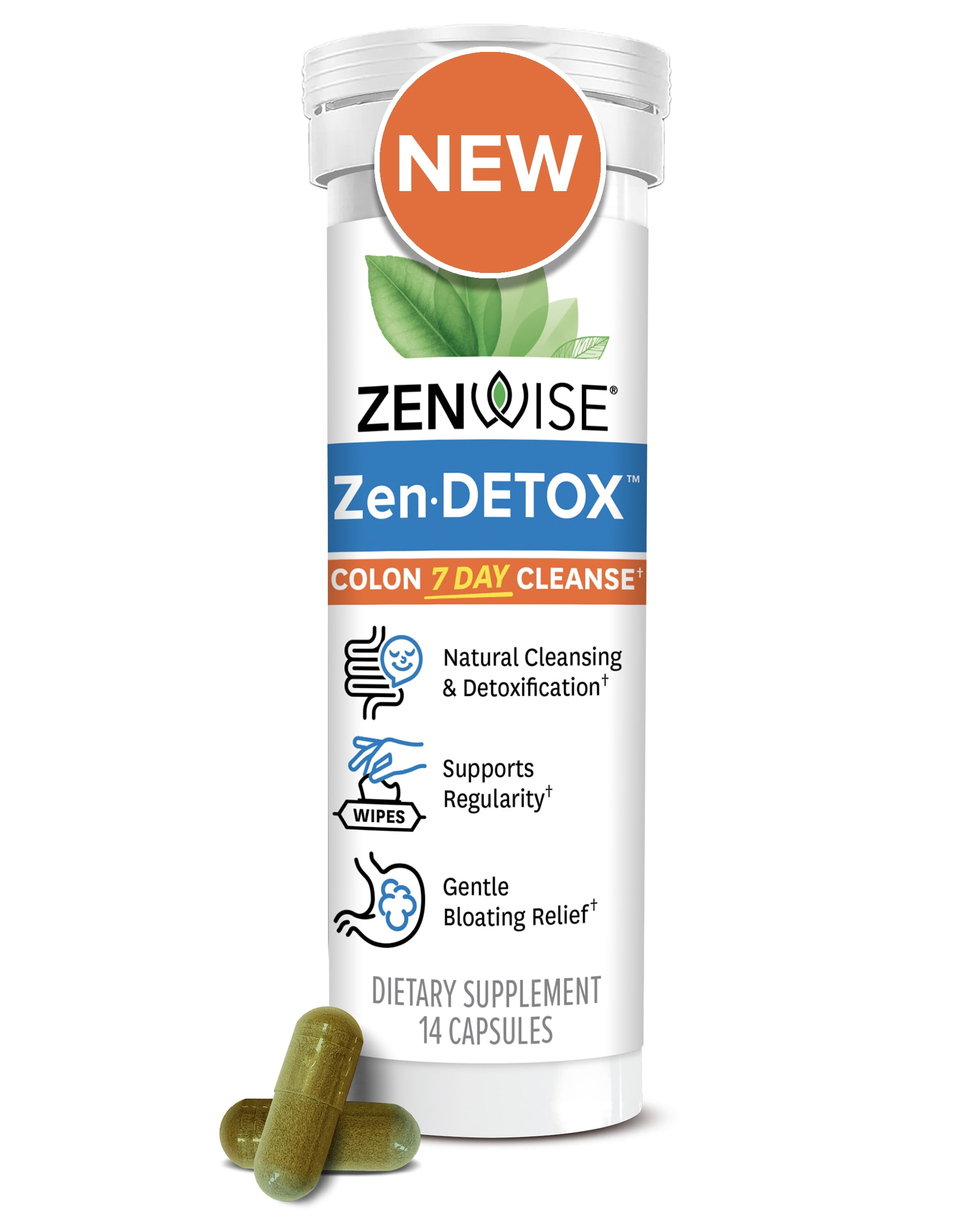 Zenwise Colon 7 Day Gut Cleanse for Women & Men | Psyllium Husk, Senna ...